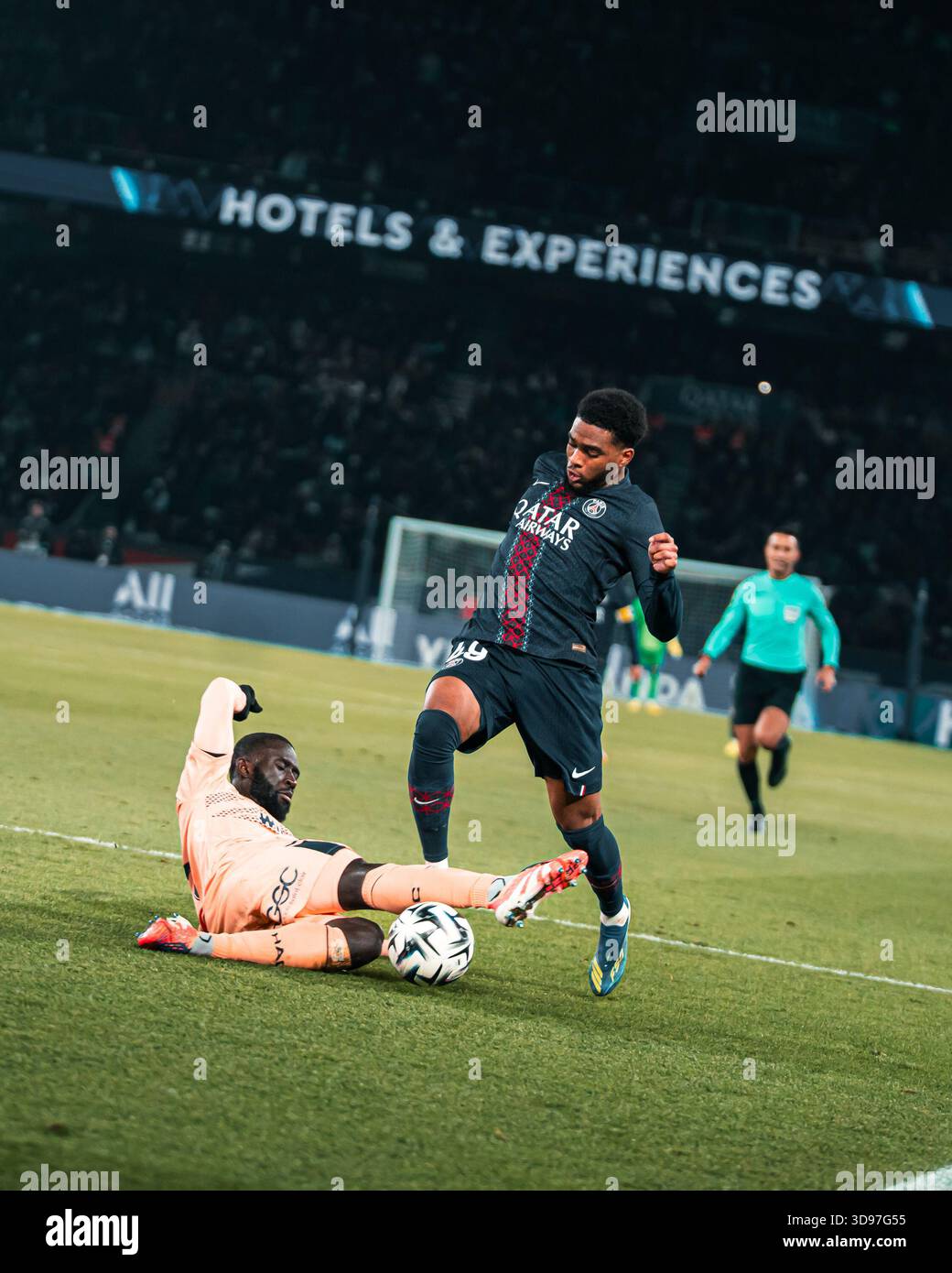 FOT Mbaye (49 PSG) in action during the Ligue 1 game between Le Havre ...