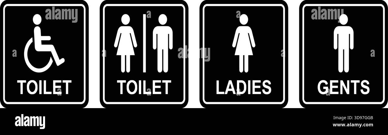 Restroom identification symbol hi-res stock photography and images - Alamy