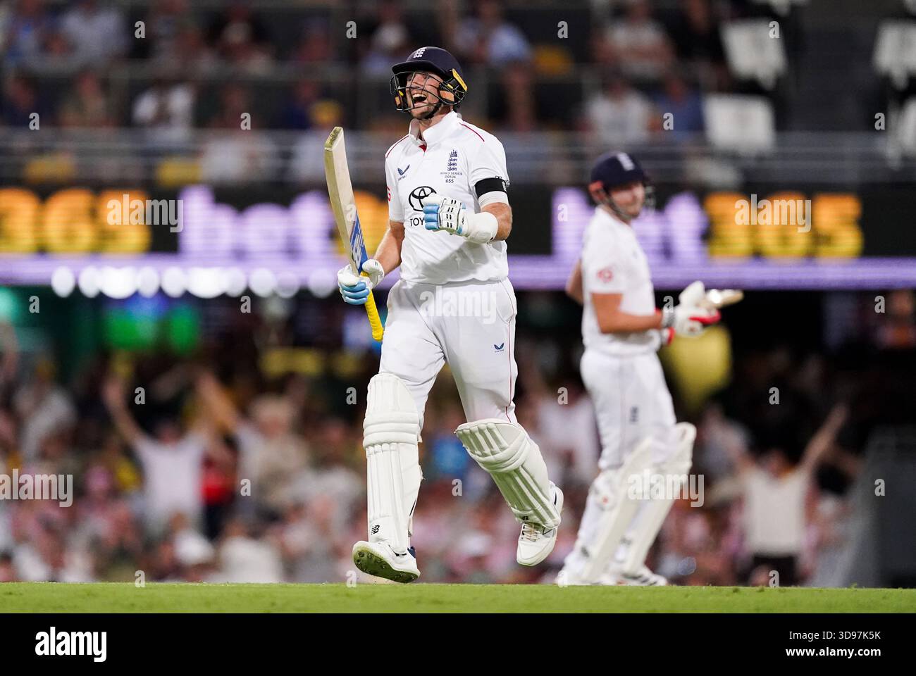 England's Joe Root celebrates his century, his first for England in an ...