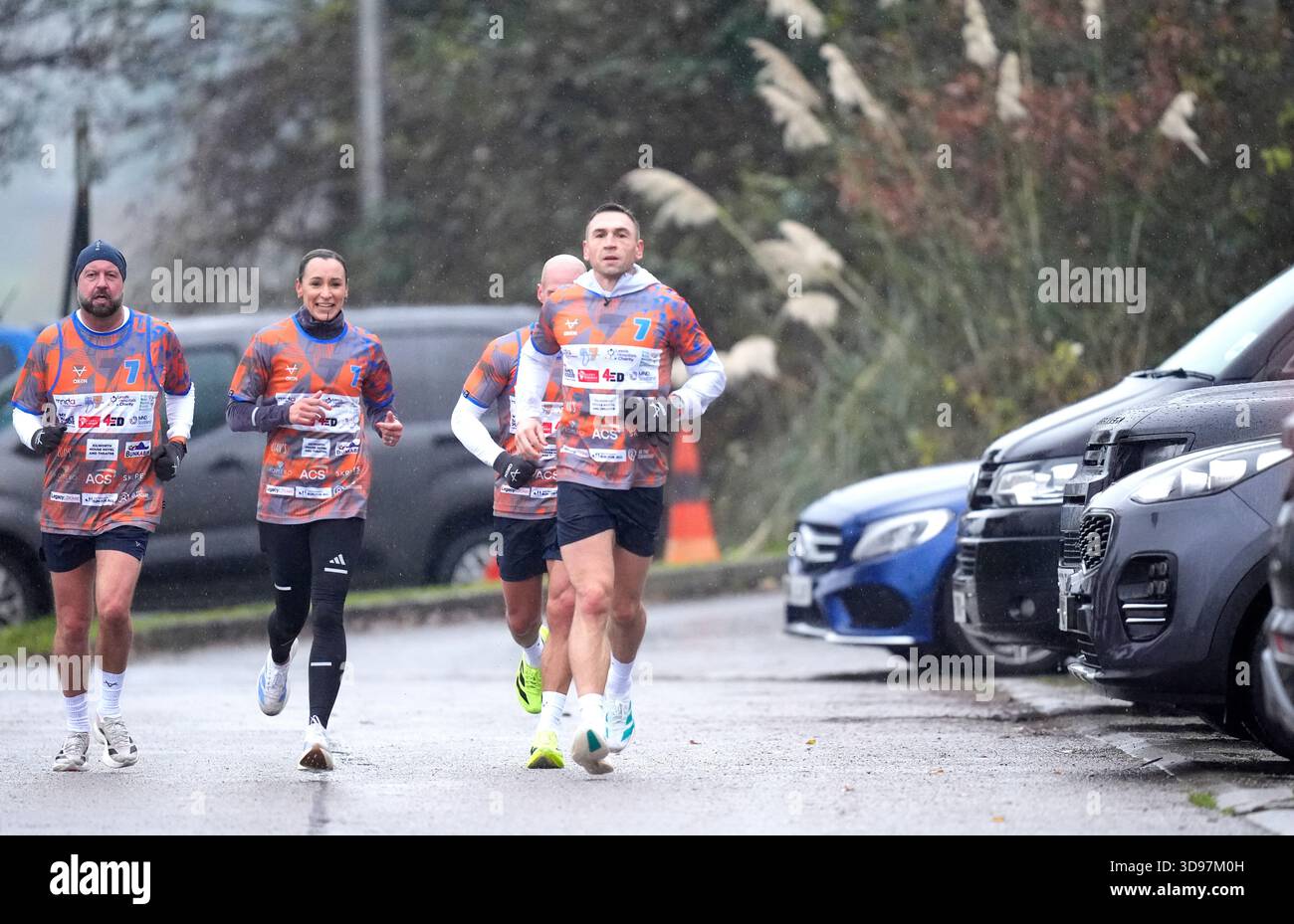 Jessica Ennis-Hill and Kevin Sinfield on day four of the 7 in 7 ...