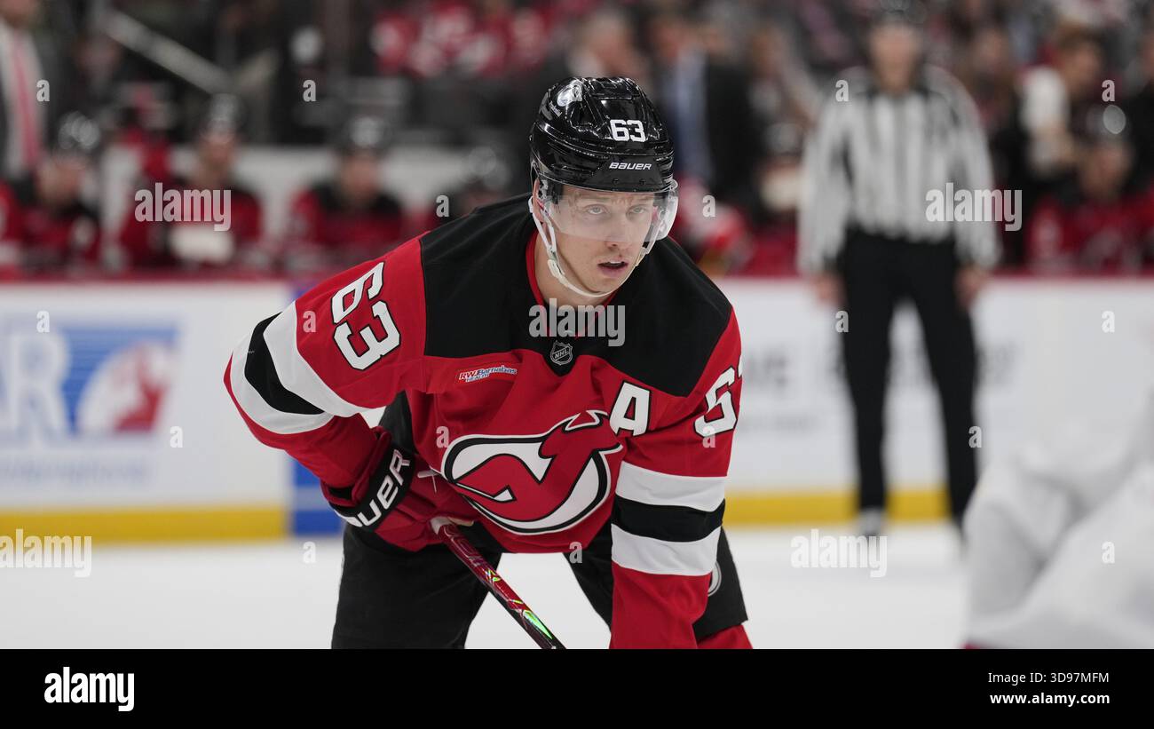 New Jersey Devils' Jesper Bratt during the second period of an NHL ...