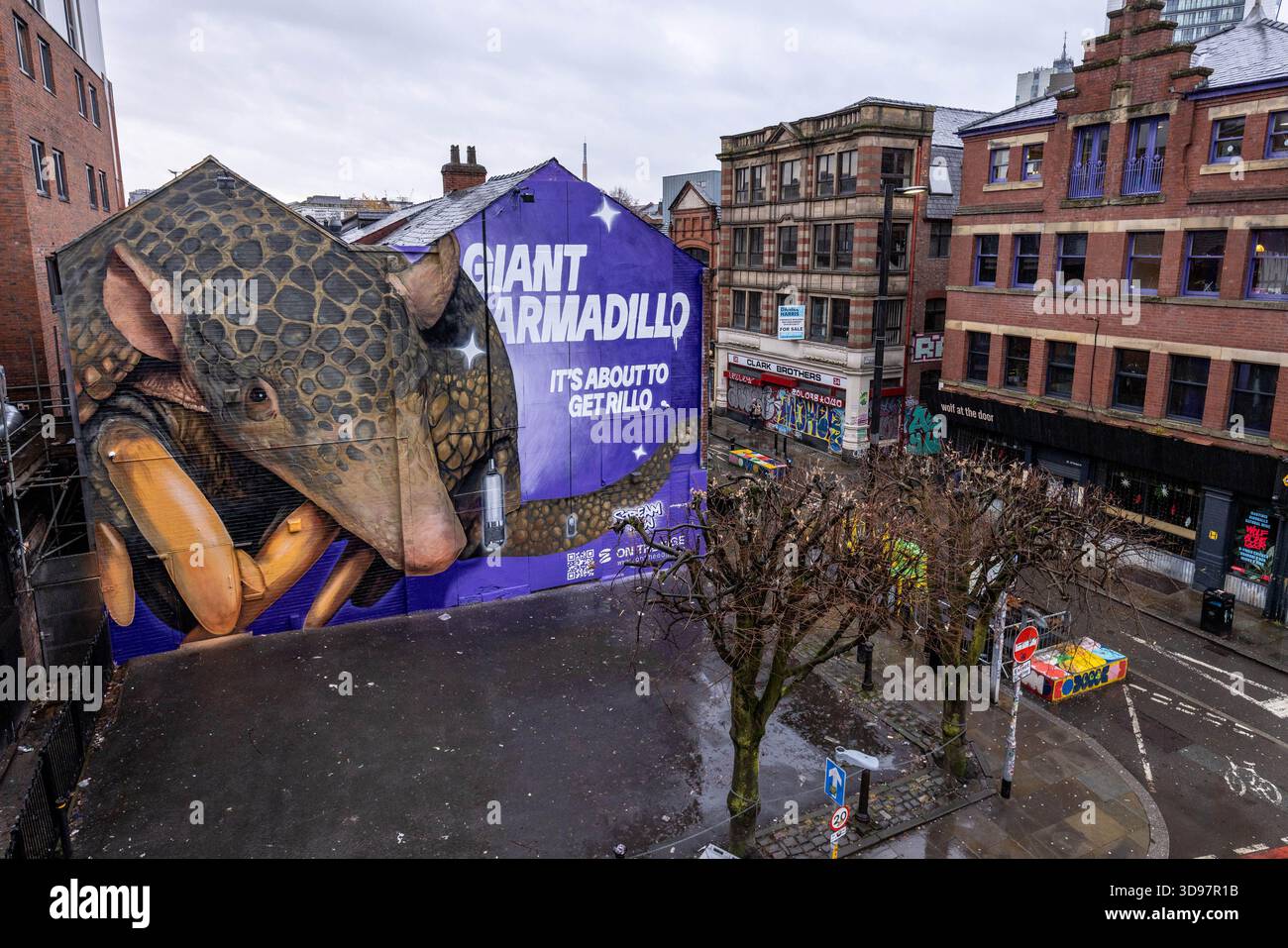 EDITORIAL USE ONLY General view of a mural which is unveiled to ...