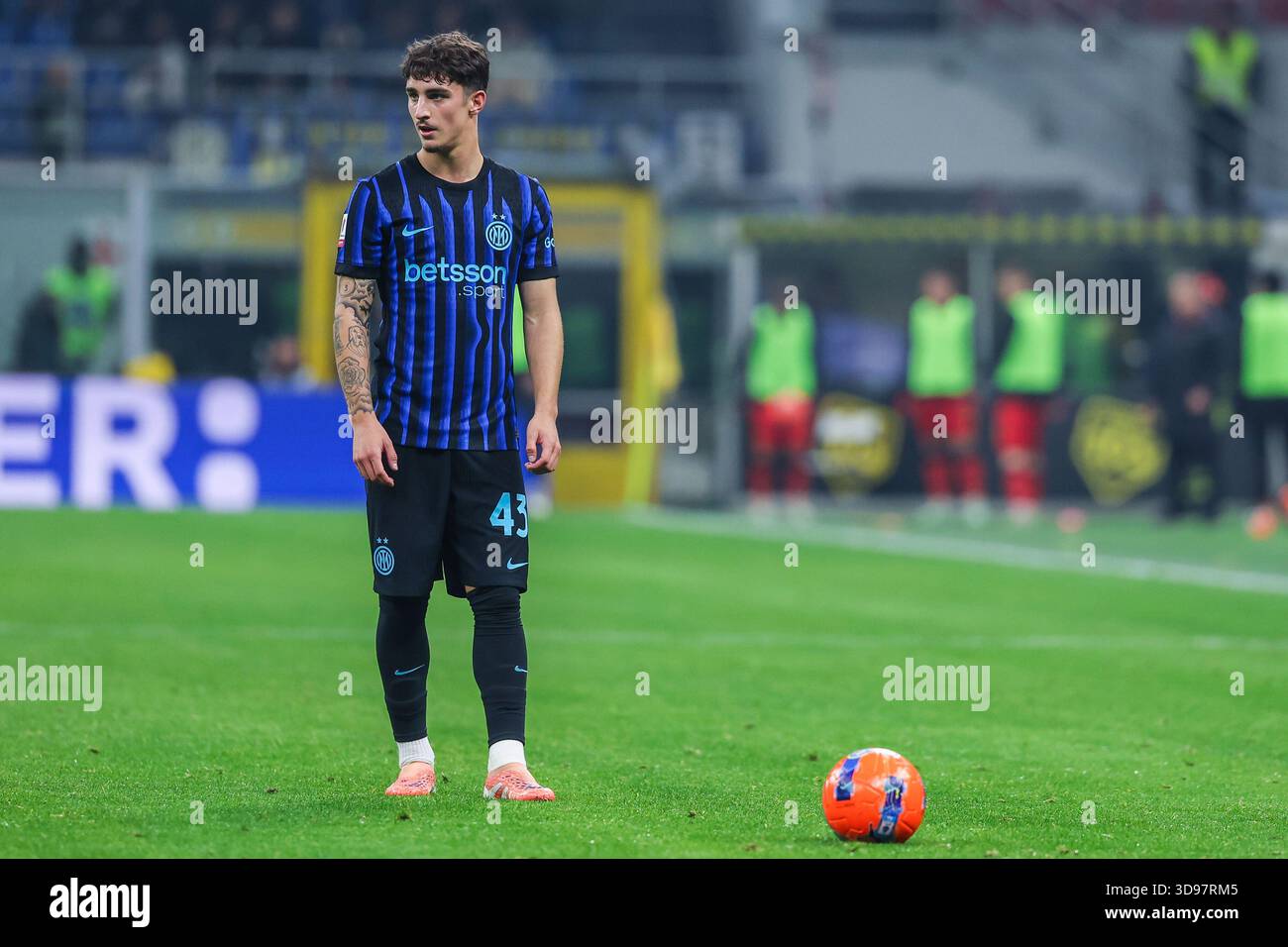 Matteo Cocchi of FC Internazionale seen in action during Coppa Italia ...