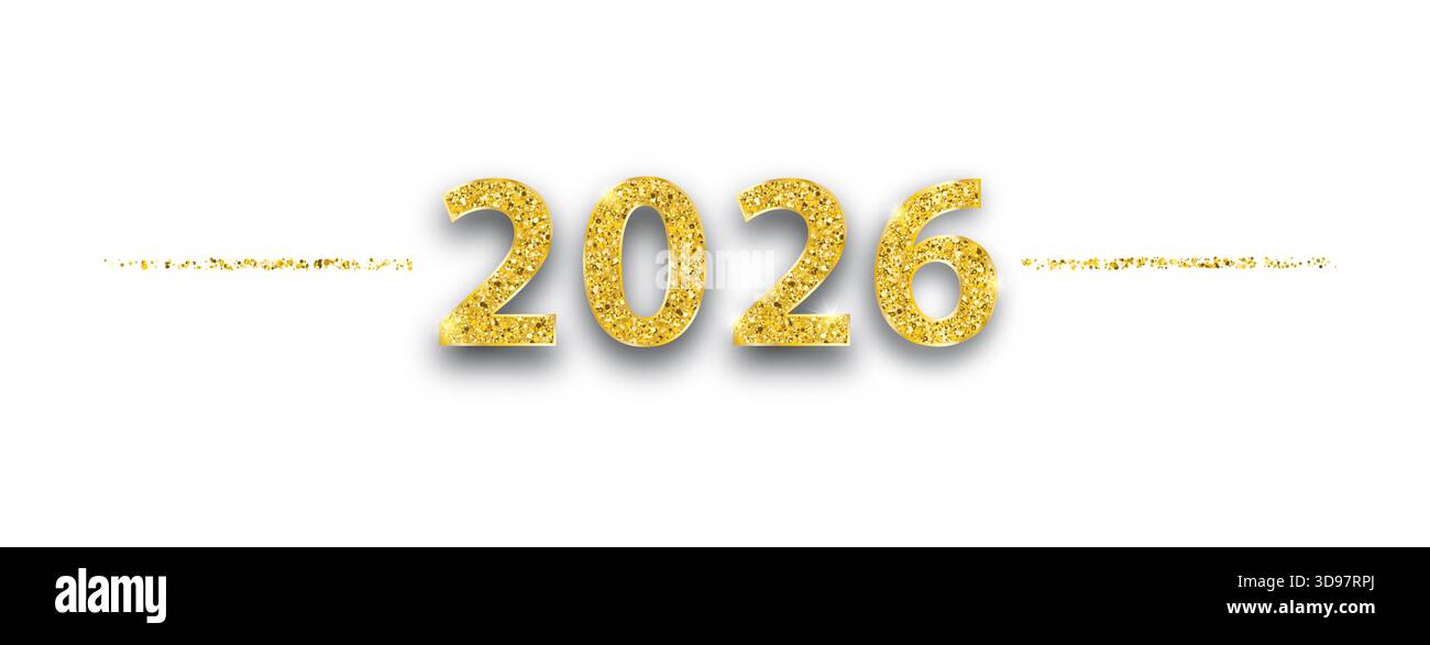 Golden 2026 white header hi-res stock photography and images - Alamy