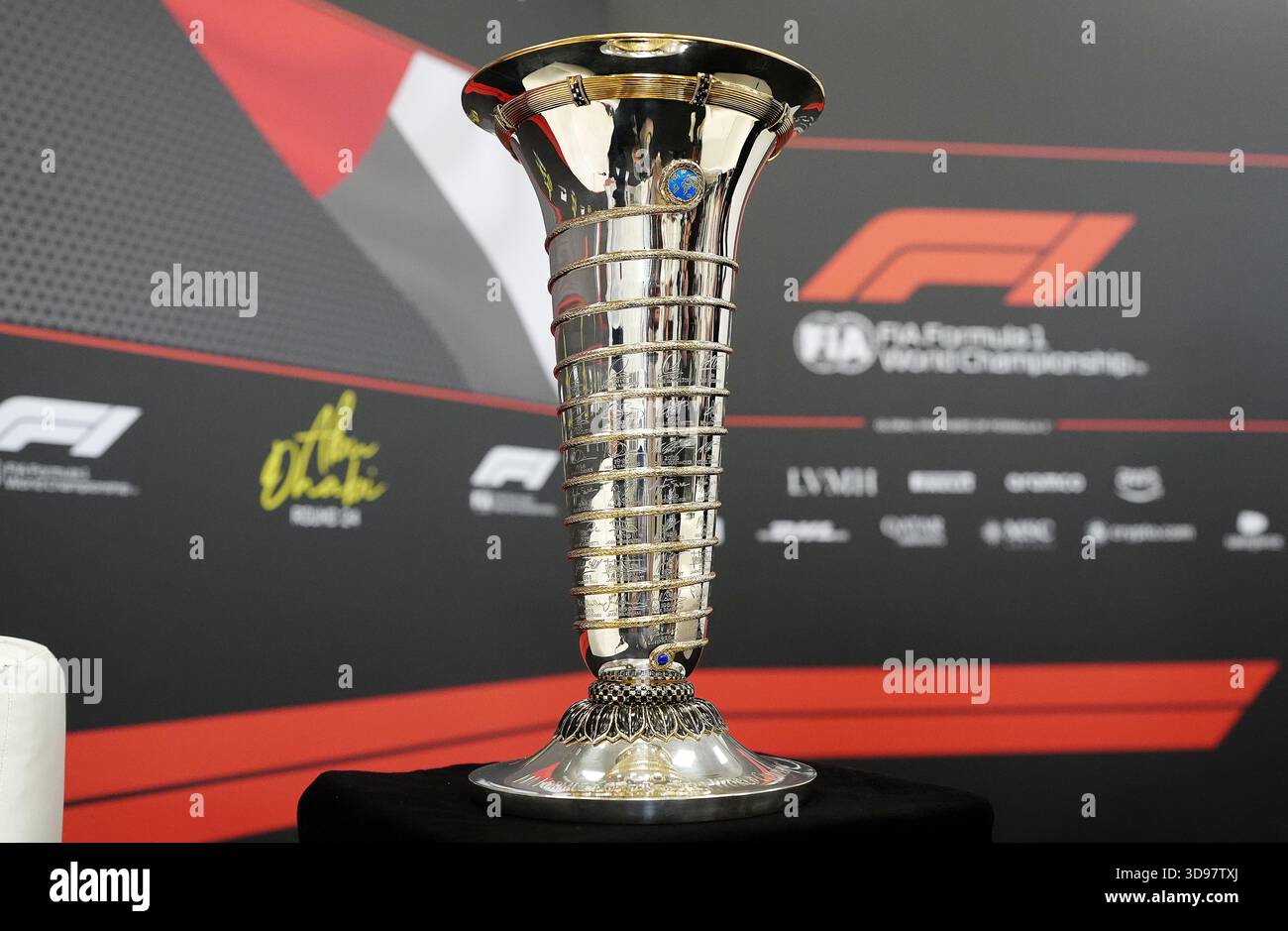F1 drivers championship trophy hi-res stock photography and images - Alamy
