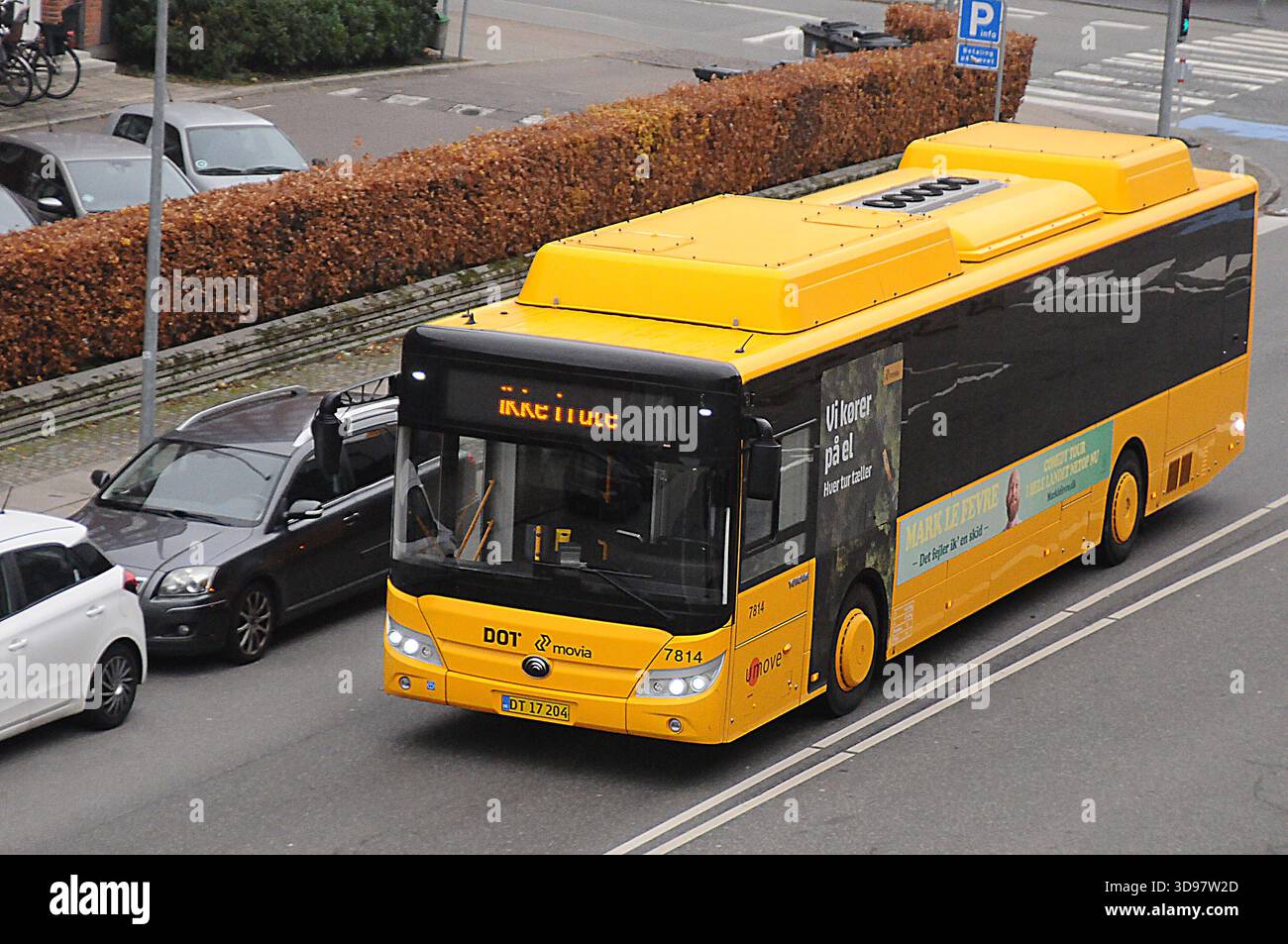 Copenhagen/ DenmarK/03 DECEMBER 2025/chinese yotune bus runs danish ...