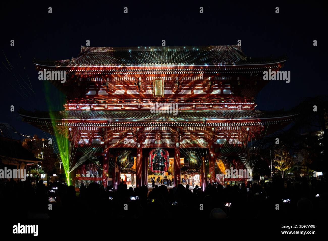 Projection-mapped visuals rooted in Senso-ji temple 1,400-year-old ...