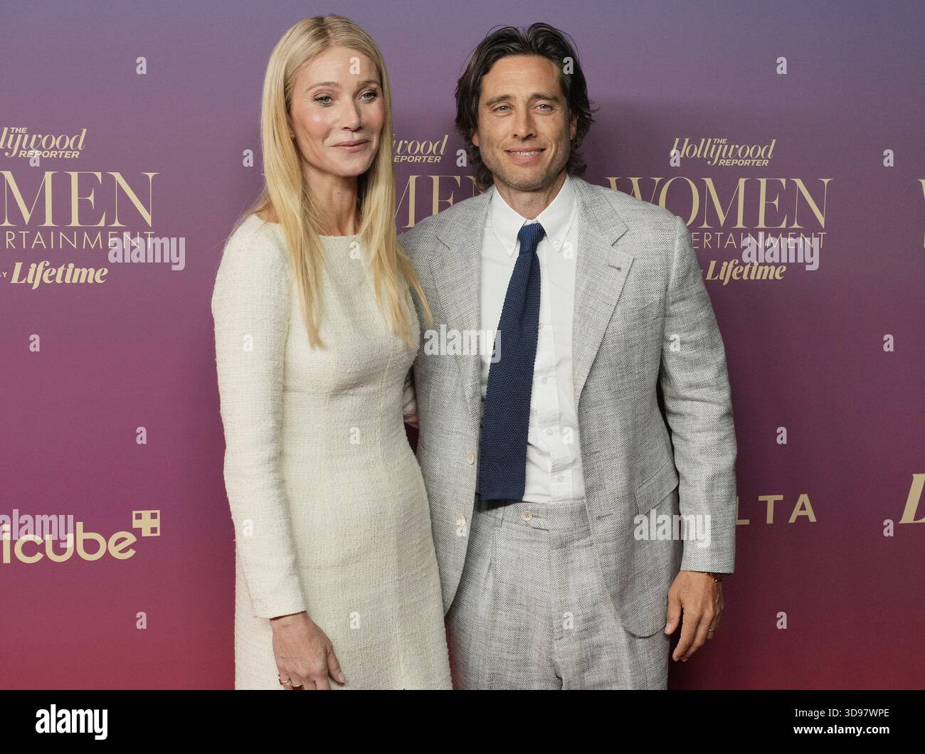 (L-R) Gwyneth Paltrow and Brad Falchuk at The Hollywood Reporter's ...
