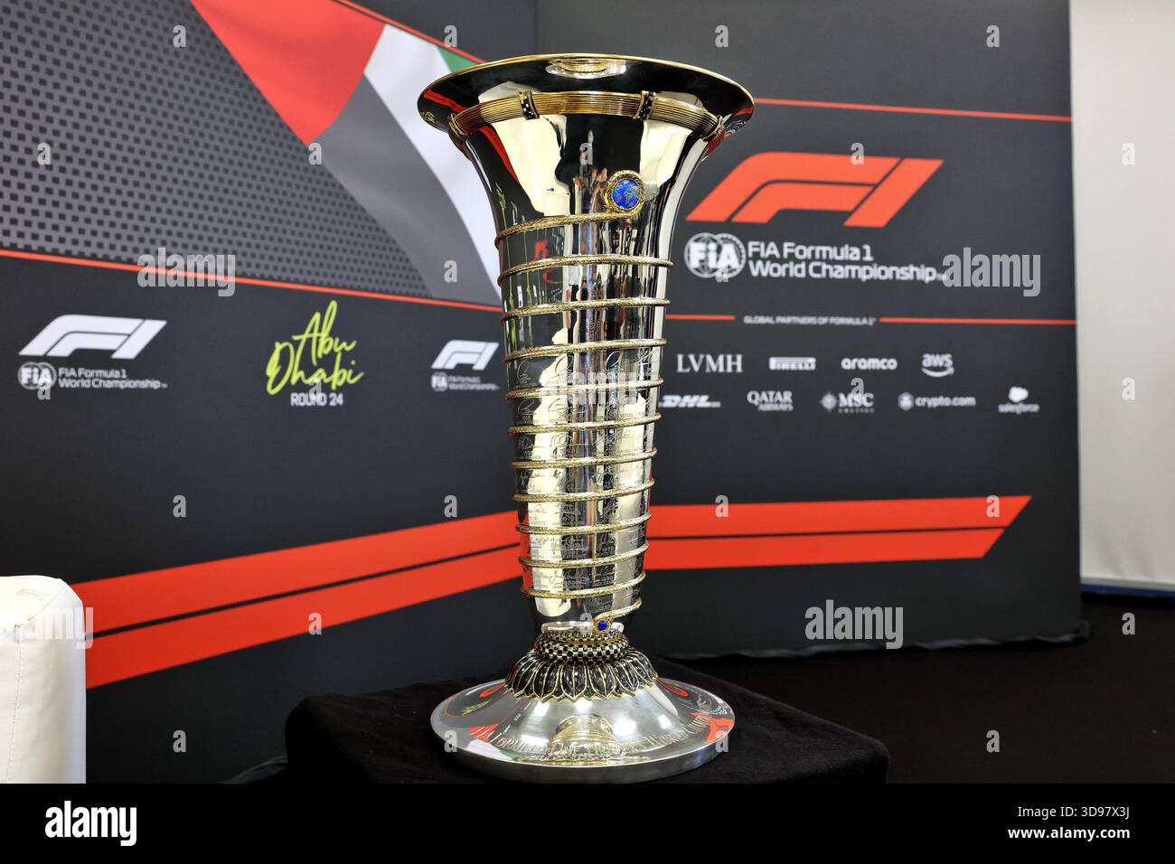 F1 drivers championship trophy hi-res stock photography and images - Alamy