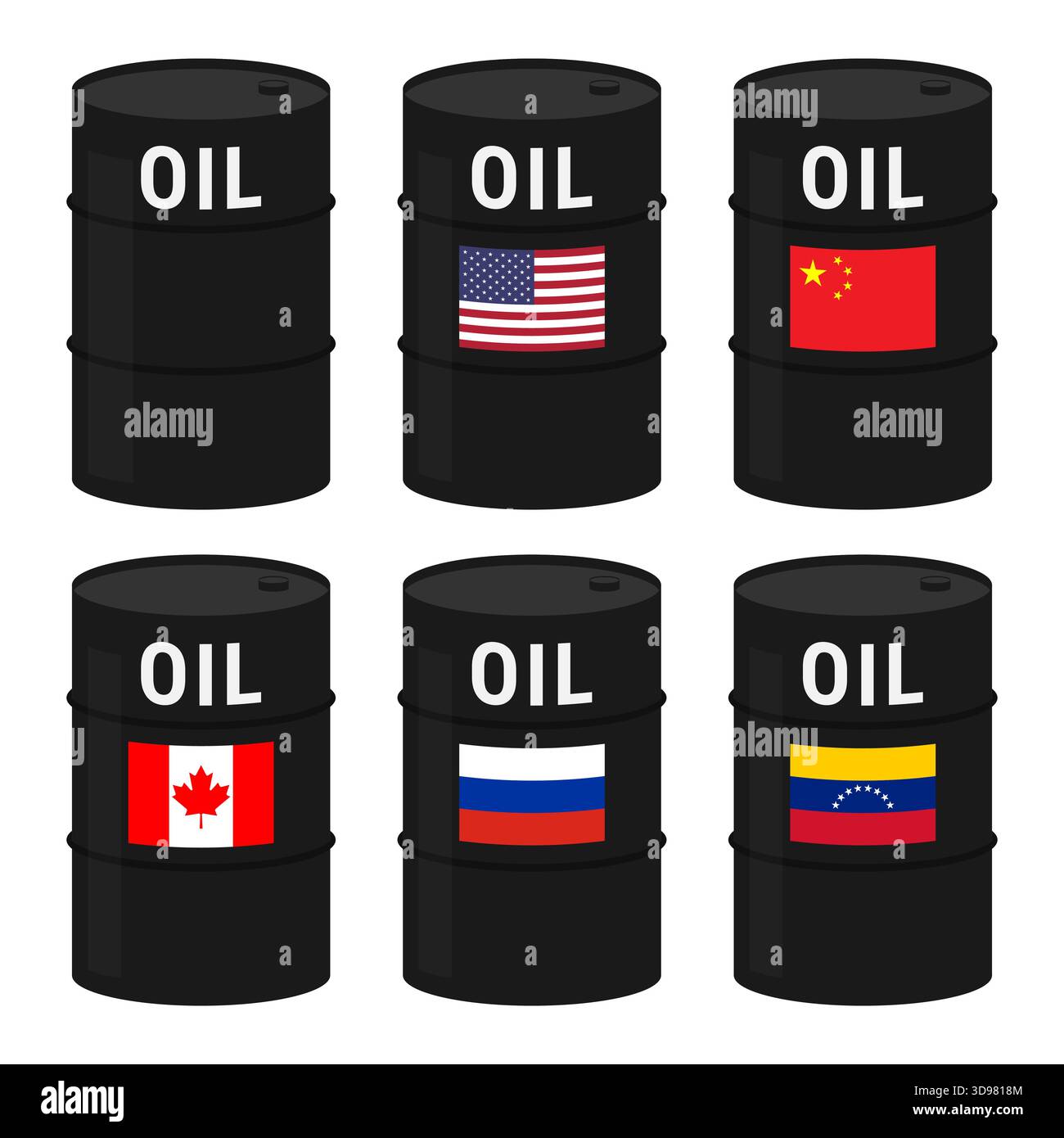 Crude oil barrel american Stock Vector Images - Alamy
