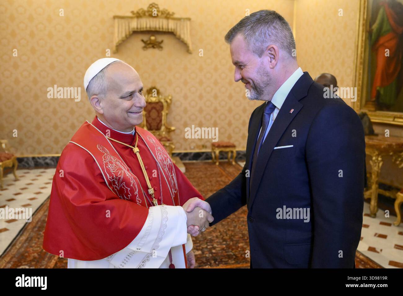 **NO LIBRI** Italy, Rome, 2025/12/04 Pope Leo XIV receives President of ...
