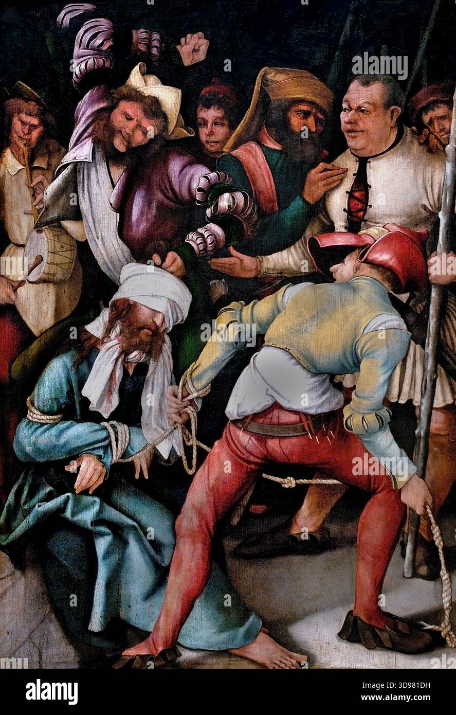 After his trial and before his crucifixion according to hi-res stock ...