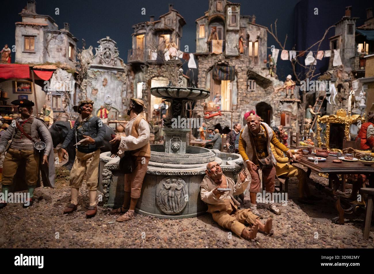 view of the Nativity Scene of the Prince, at the Royal Palace of Madrid ...