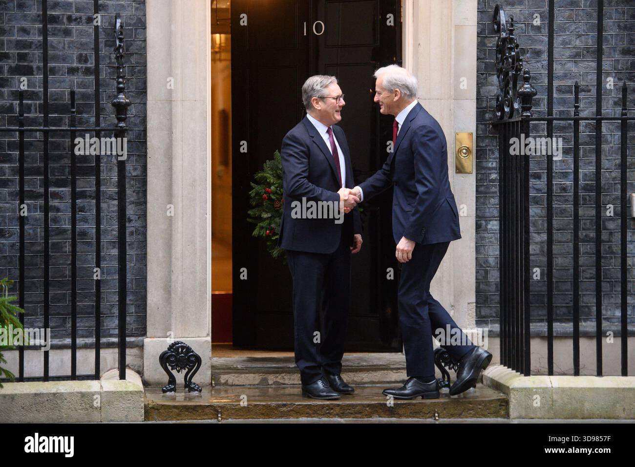 London, UK. 4 Dec 2025. Pictured: Norwegian Prime Minister Jonas Gahr ...