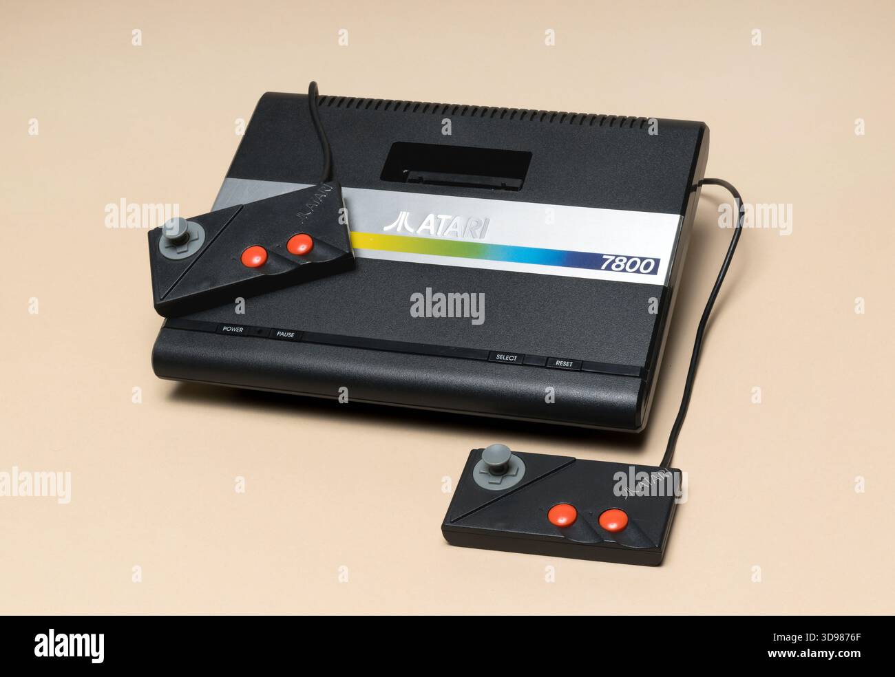 Pavia, Lombardy, Italy - March 13, 2025: Atari 7800 ProSystem console ...