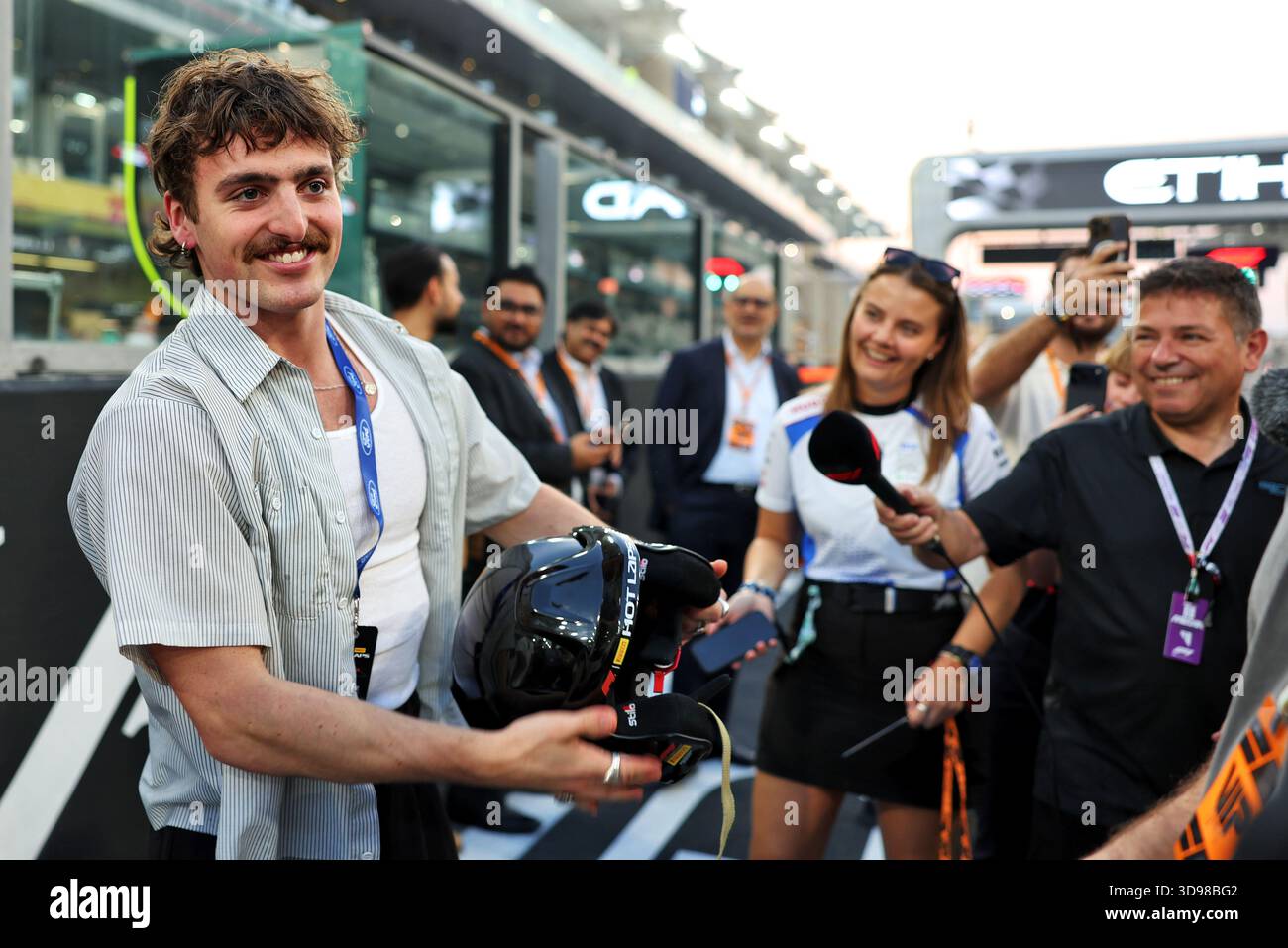 Benson Boone (USA) Singer - Pirelli Hot Laps. 04.12.2025. Formula 1 ...