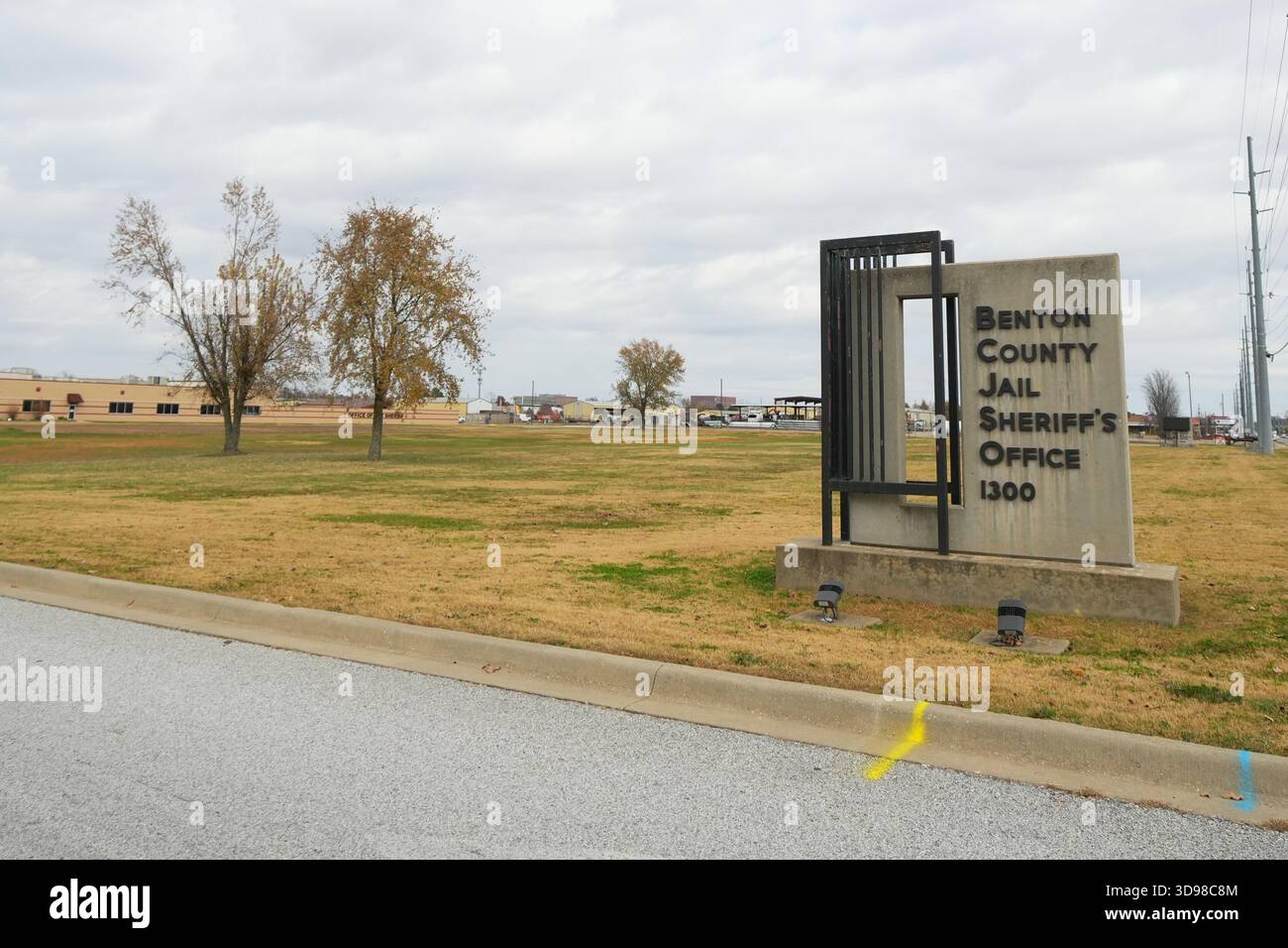 The entrance to the Benton County Jail and Sheriff's Office is seen ...