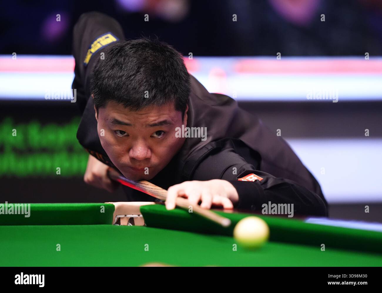 Ding Junhui during his match with Scott Donaldson on day six of the ...