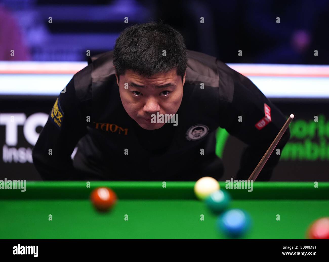 Ding Junhui during his match with Scott Donaldson on day six of the ...