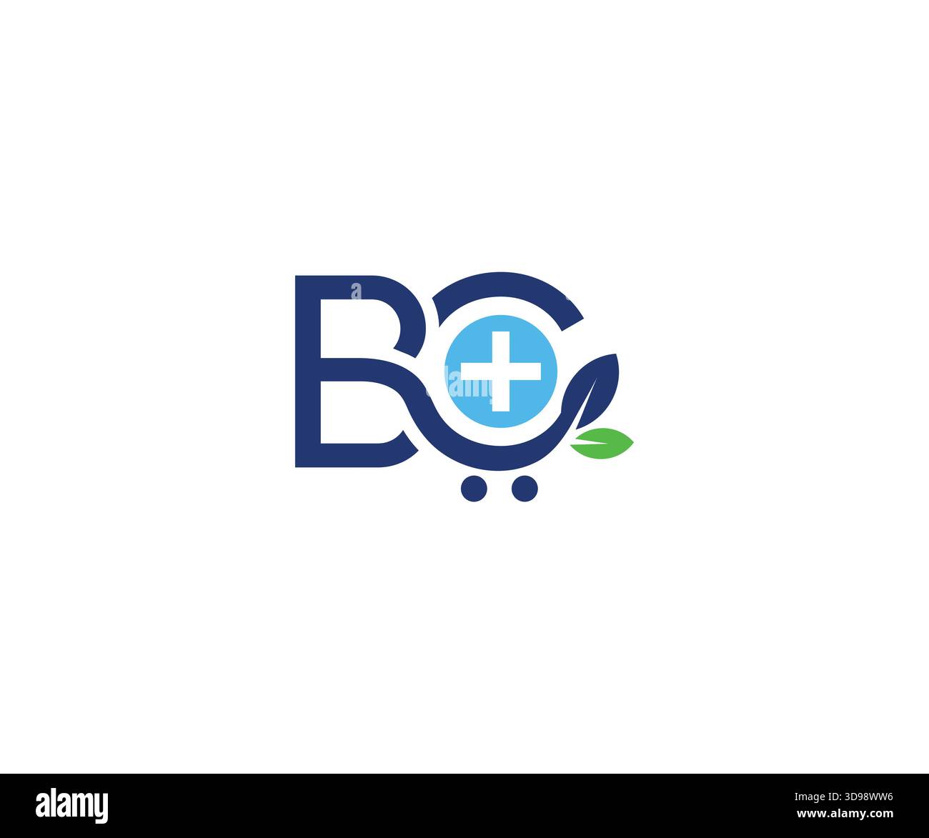 Letter B C Health and Wellness Store Logo Template Stock Vector Image ...