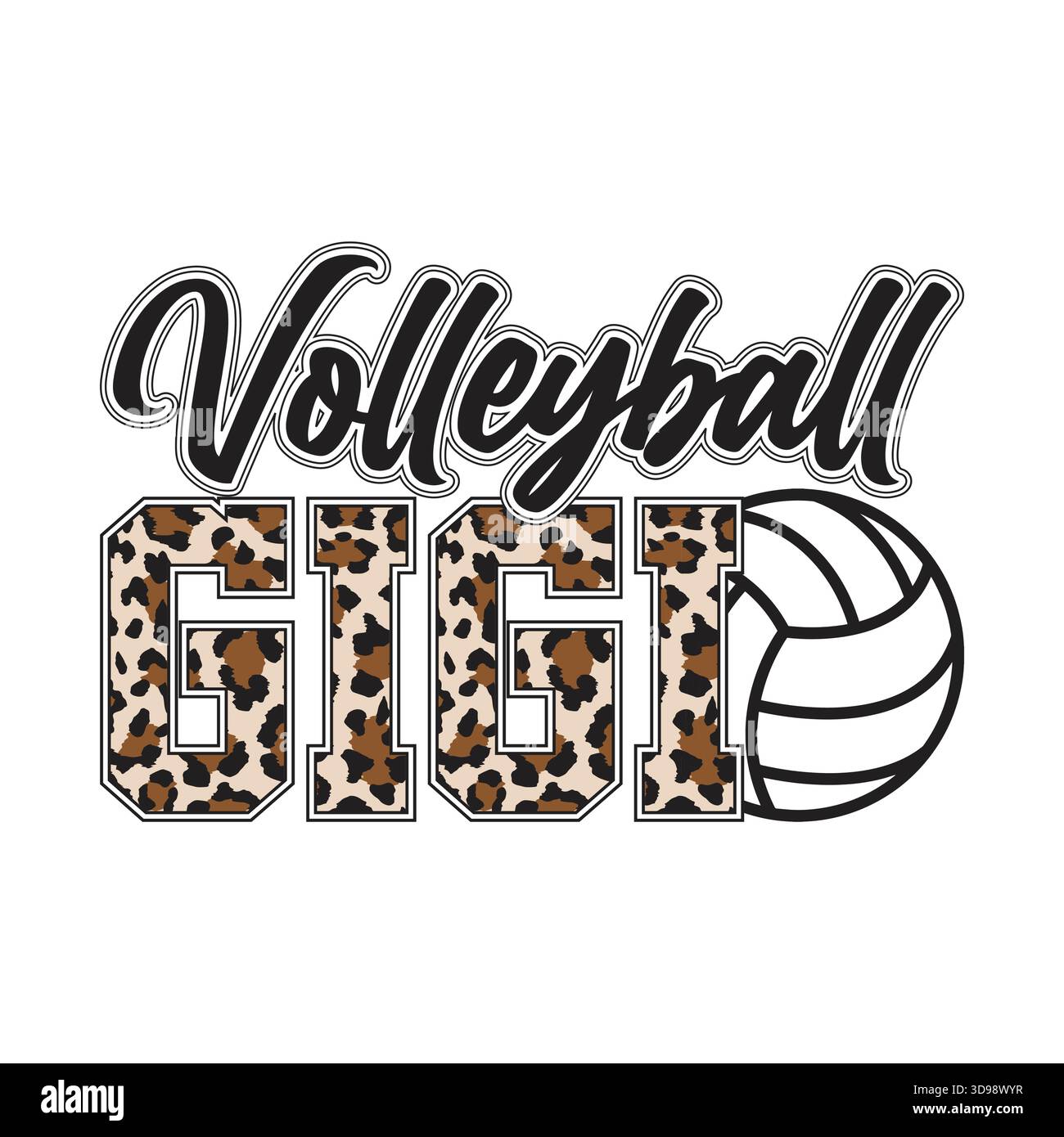 Volleyball mom illust hi-res stock photography and images - Alamy