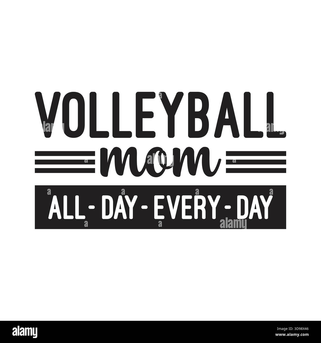Volleyball mom illust hi-res stock photography and images - Alamy