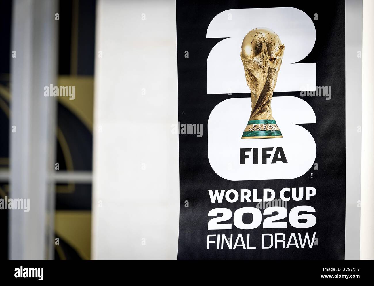 WASHINGTON - FIFA flags on the day before the draw for the 2026 World ...