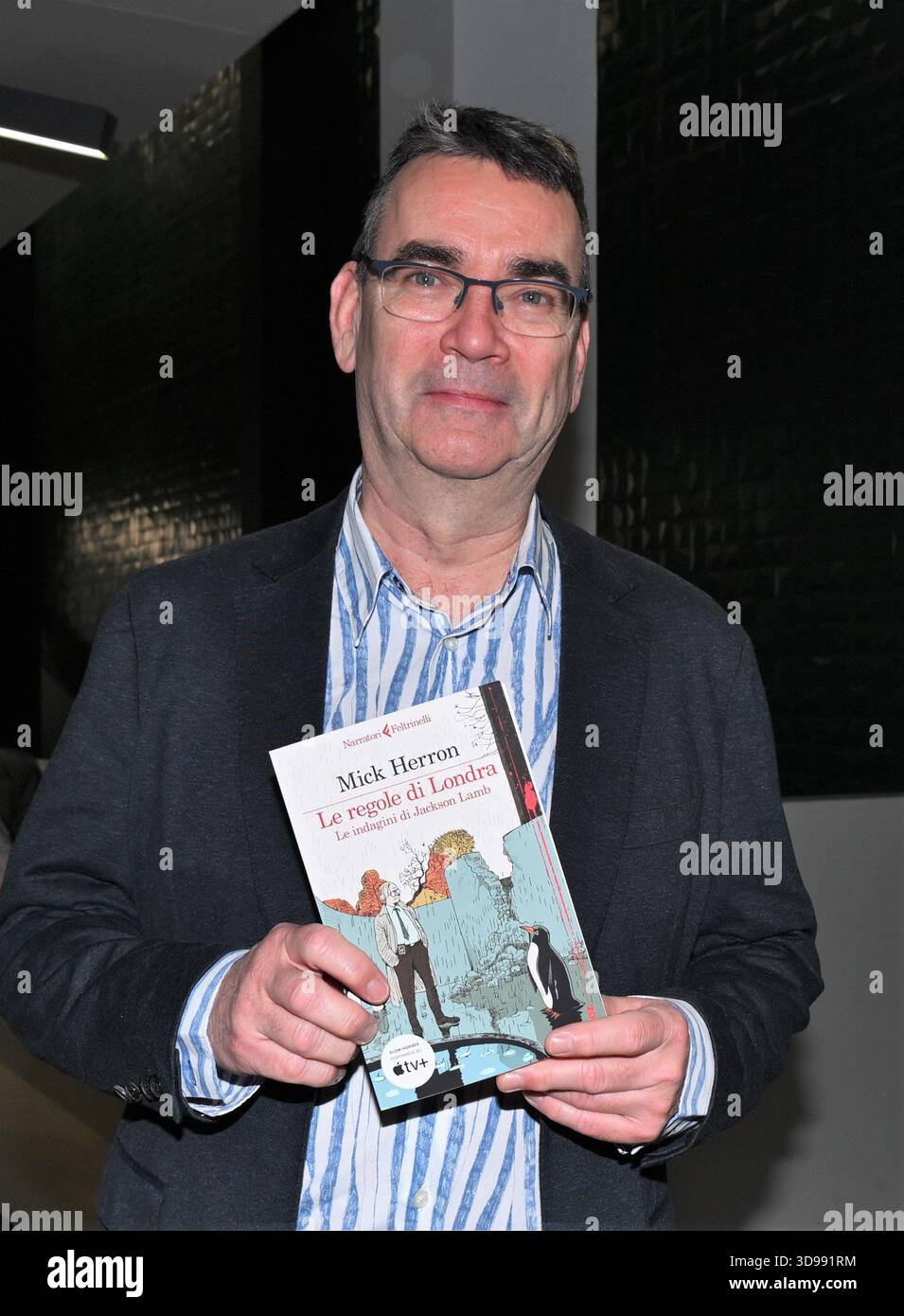 Milan, Italy Mick Herron receives the Raymond Chandler Award at the ...