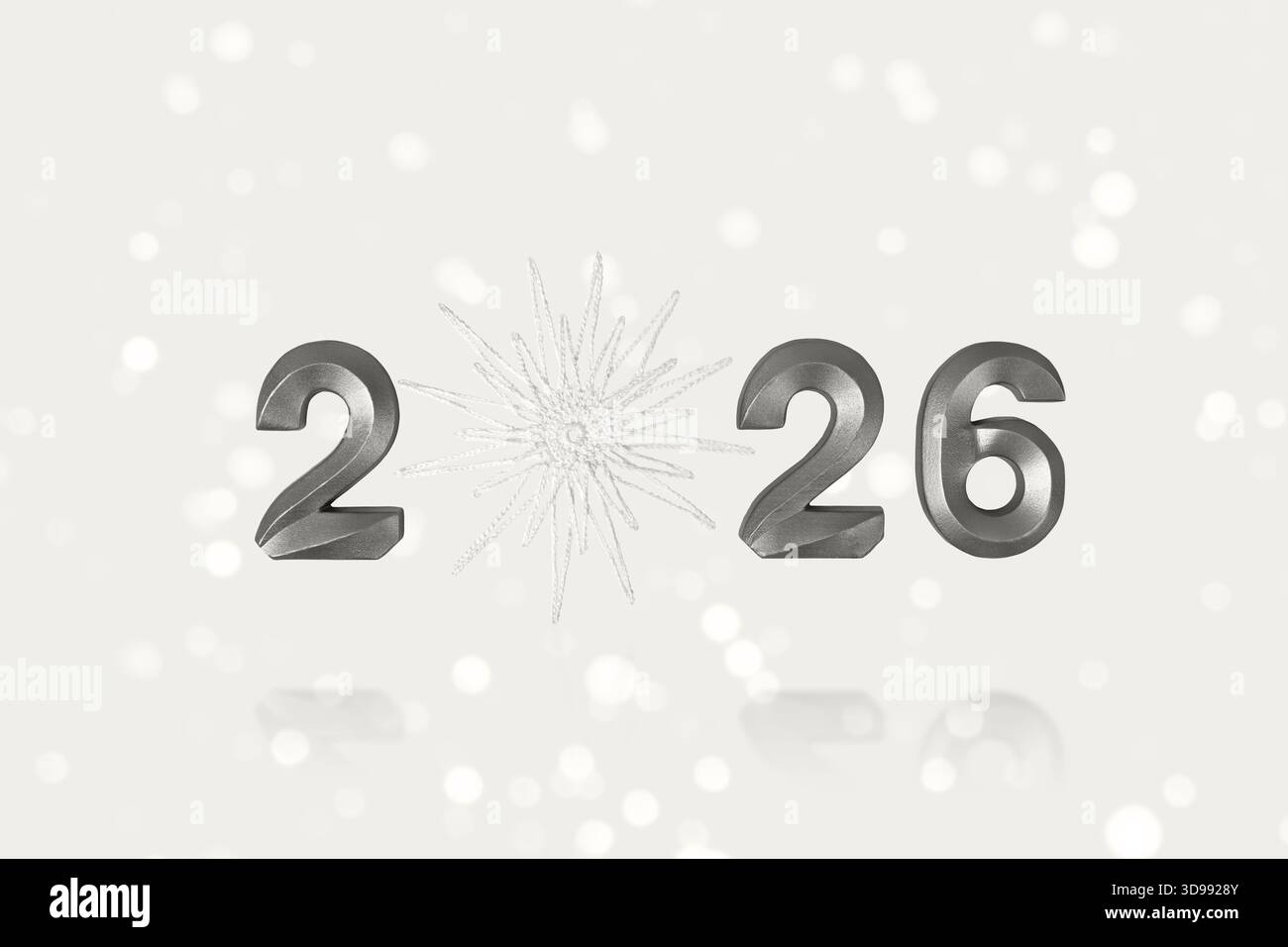 Demonstrating the colors of 2026 - Cloud Dancer. Christmas card of ...