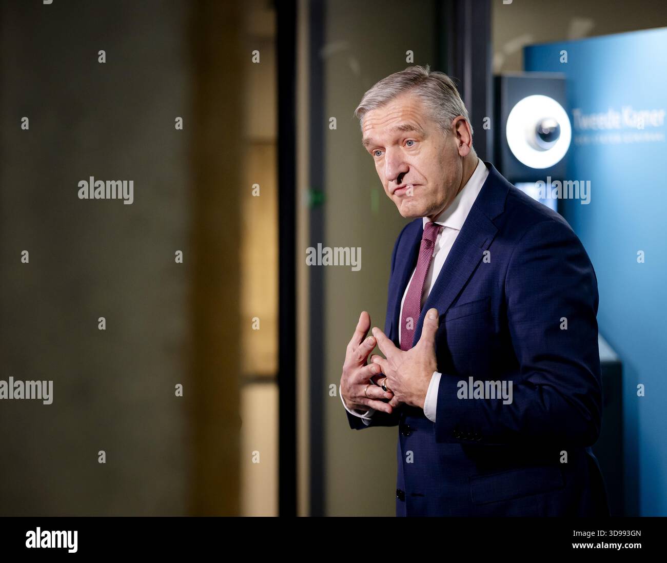 THE HAGUE – Informateur Sybrand Buma speaks to the press after ...