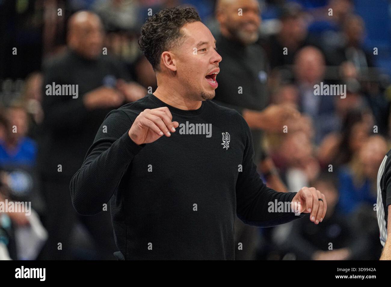 Orlando, Florida, USA, December 3, 2025, San Antonio Spurs head coach ...