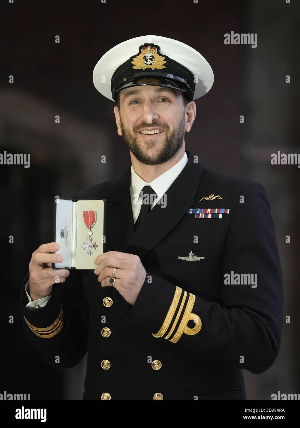 Lieutenant Commander Hugo Mitchell Heggs, Royal Navy, after he was made ...