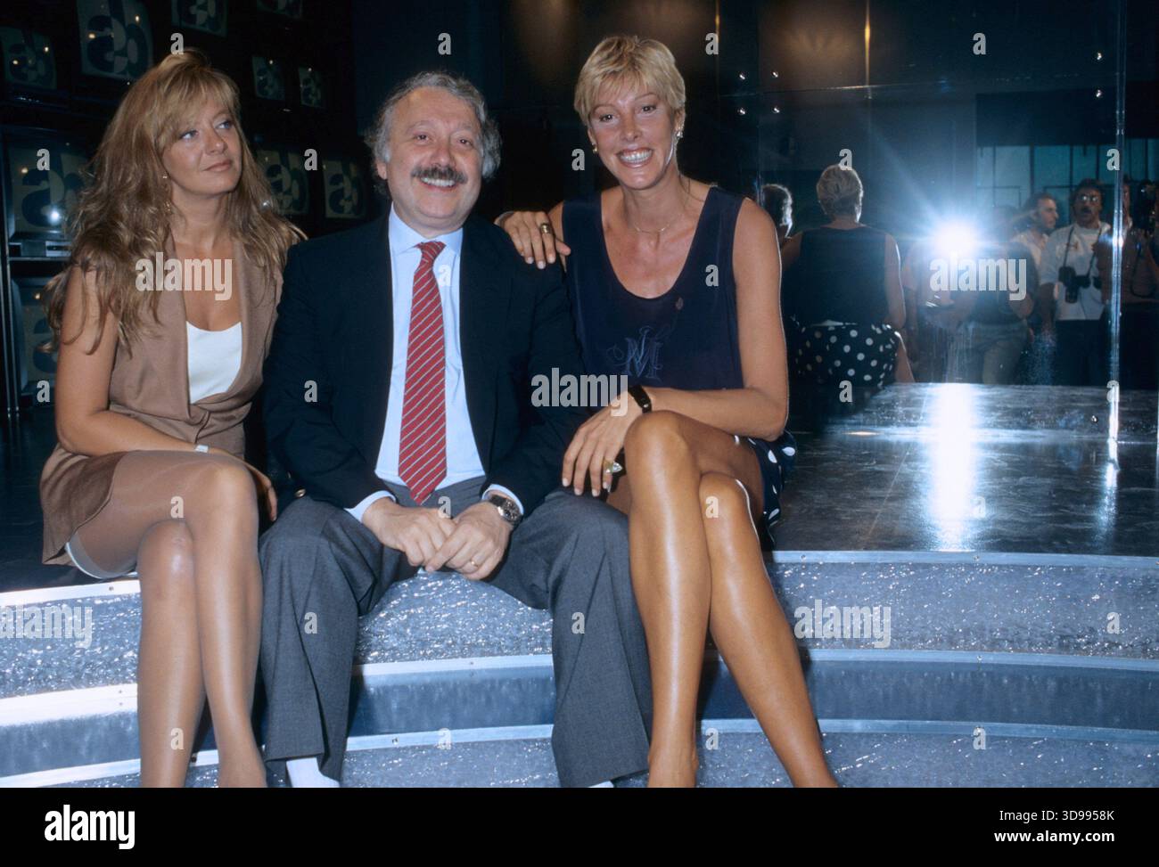 Milan, Archive of 90s personalities in the photo: Gianni Minà, Marina ...