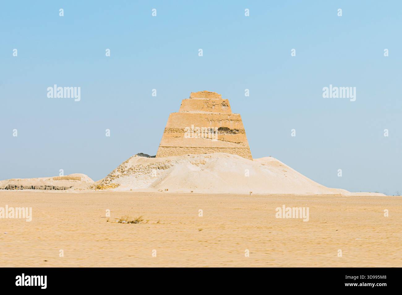 the wrong pyramid in Meidum, near Cairo. Egypt. One of the oldest ...
