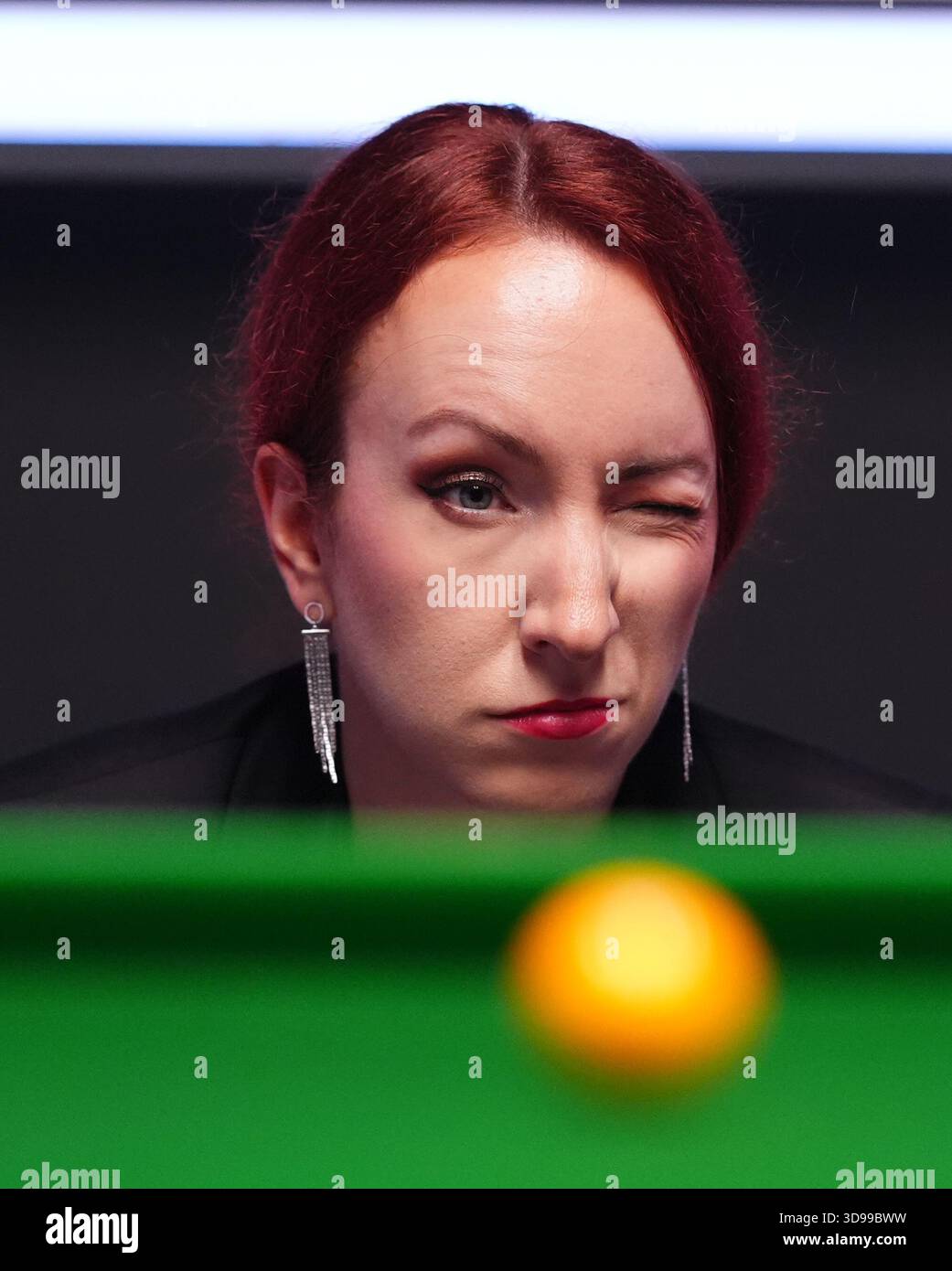 Referee Malgorzata Kanieska during the Scott Donaldson and Ding Junhui ...