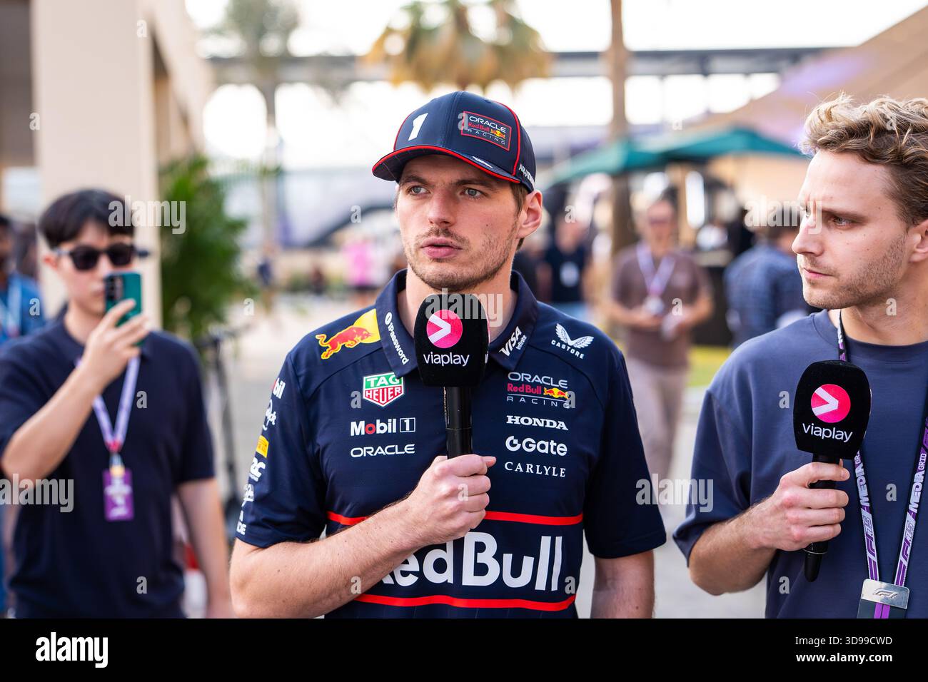 Oracle Red Bull Racing 1 Team's Dutch driver Max Verstappen after the ...