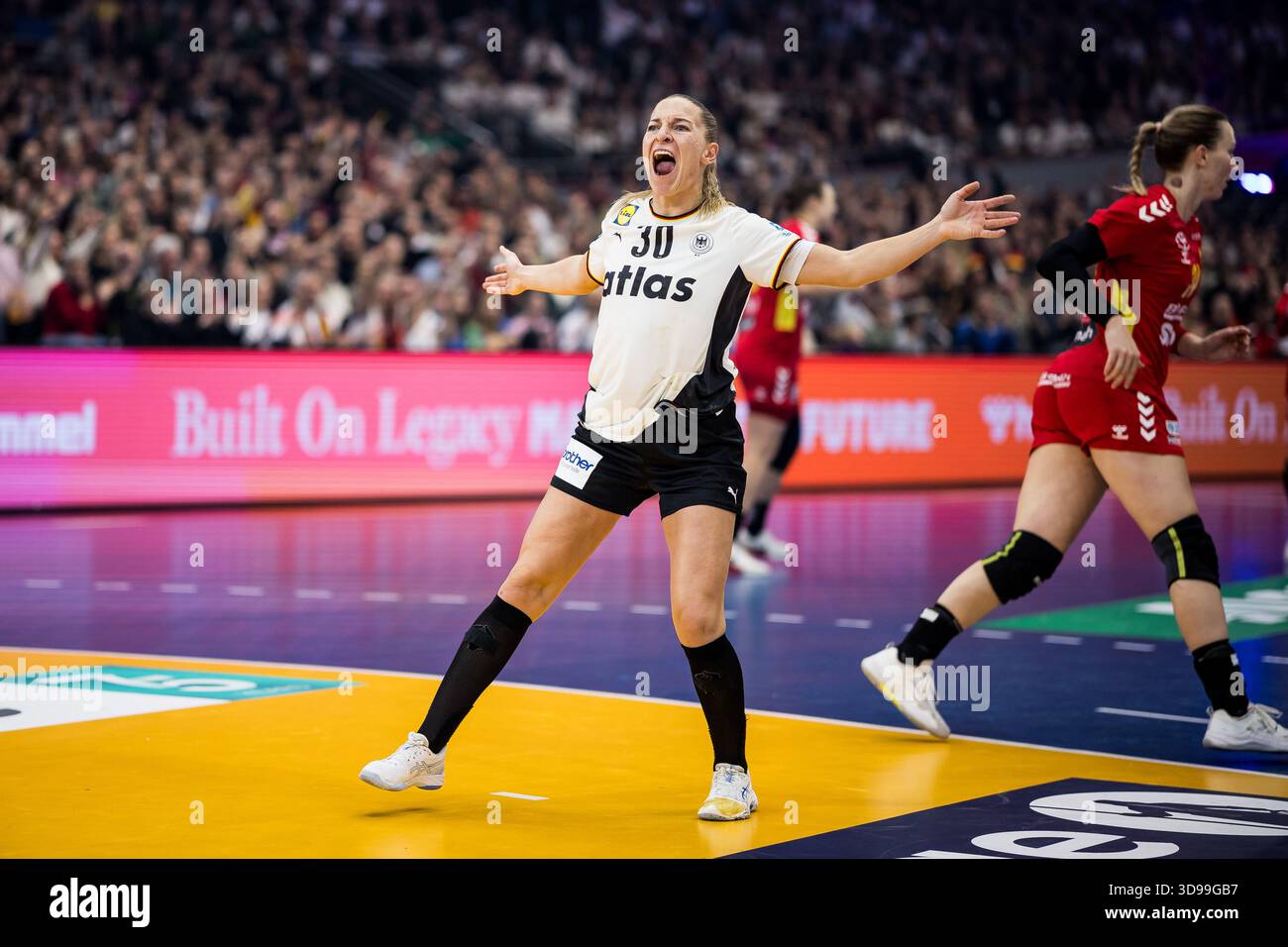 DORTMUND, GERMANY - DECEMBER 4: Jenny Behrend (Germany, 30) cheers ...