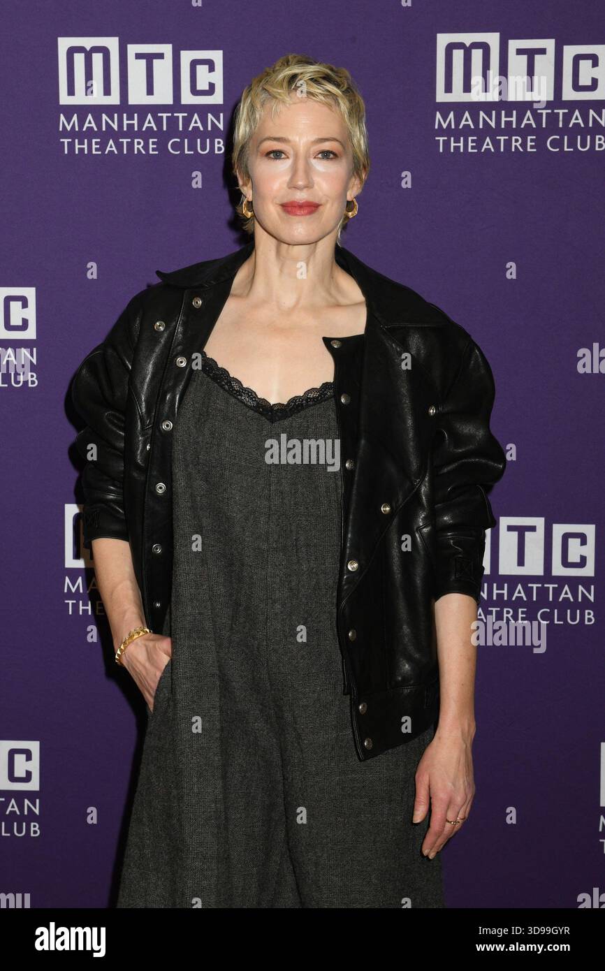 Carrie Coon at a public appearance for BUG on Broadway Press Event ...