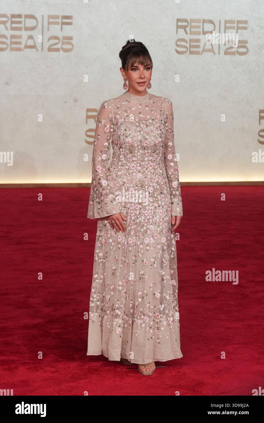 Fatima Al-Banawi arrives for the opening of the Red Sea International ...