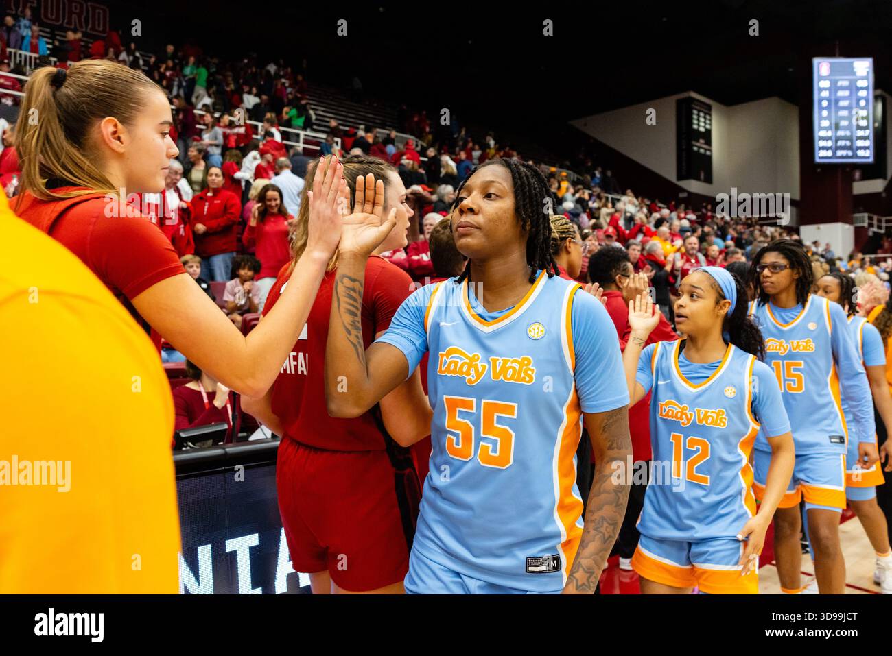 STANFORD, CA - DECEMBER 03: Talaysia Cooper #55 of the Tennessee Lady ...