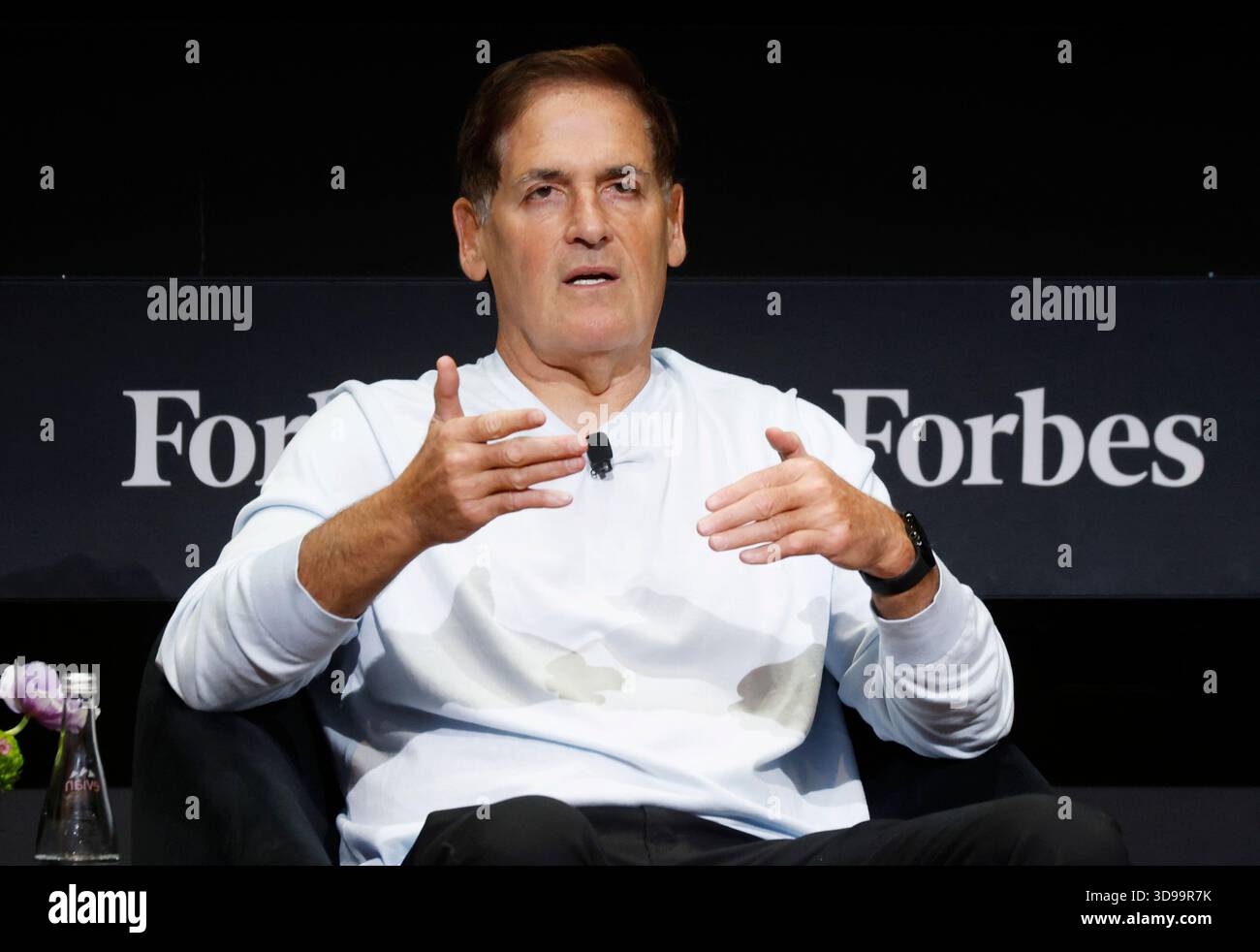 America Businessman Mark Cuban speaks at the 2025 Forbes Healthcare ...