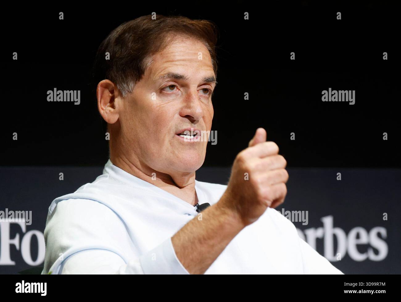 America Businessman Mark Cuban speaks at the 2025 Forbes Healthcare ...
