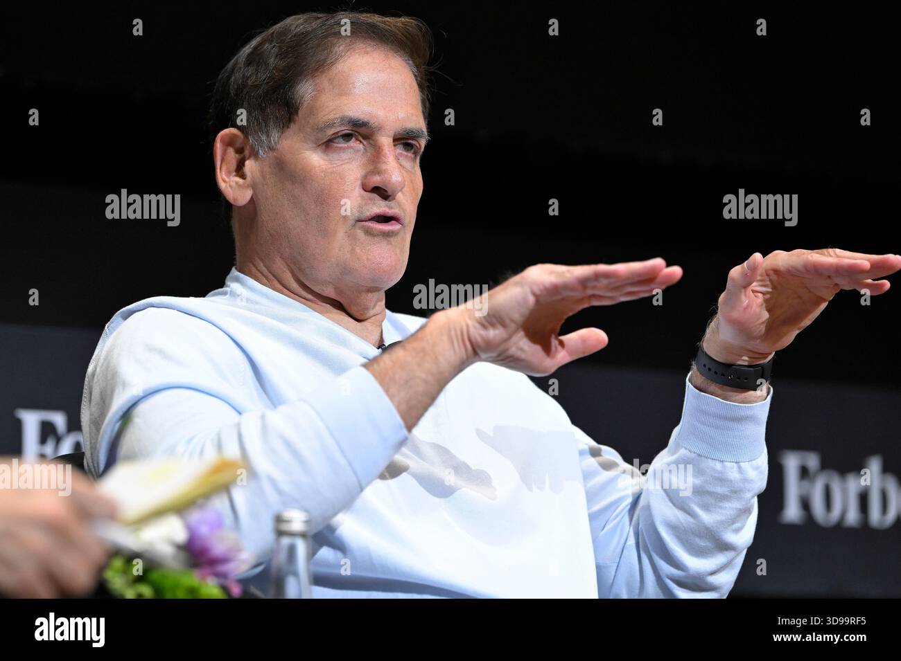 Mark Cuban, Cofounder Cost Plus Drugs, speaks at the 2025 Forbes ...