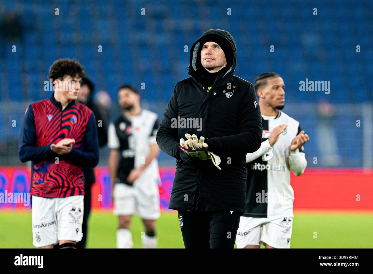 Marwin Hitz (1 FC Basel 1893) after the Swiss Cup Round of 16 match ...