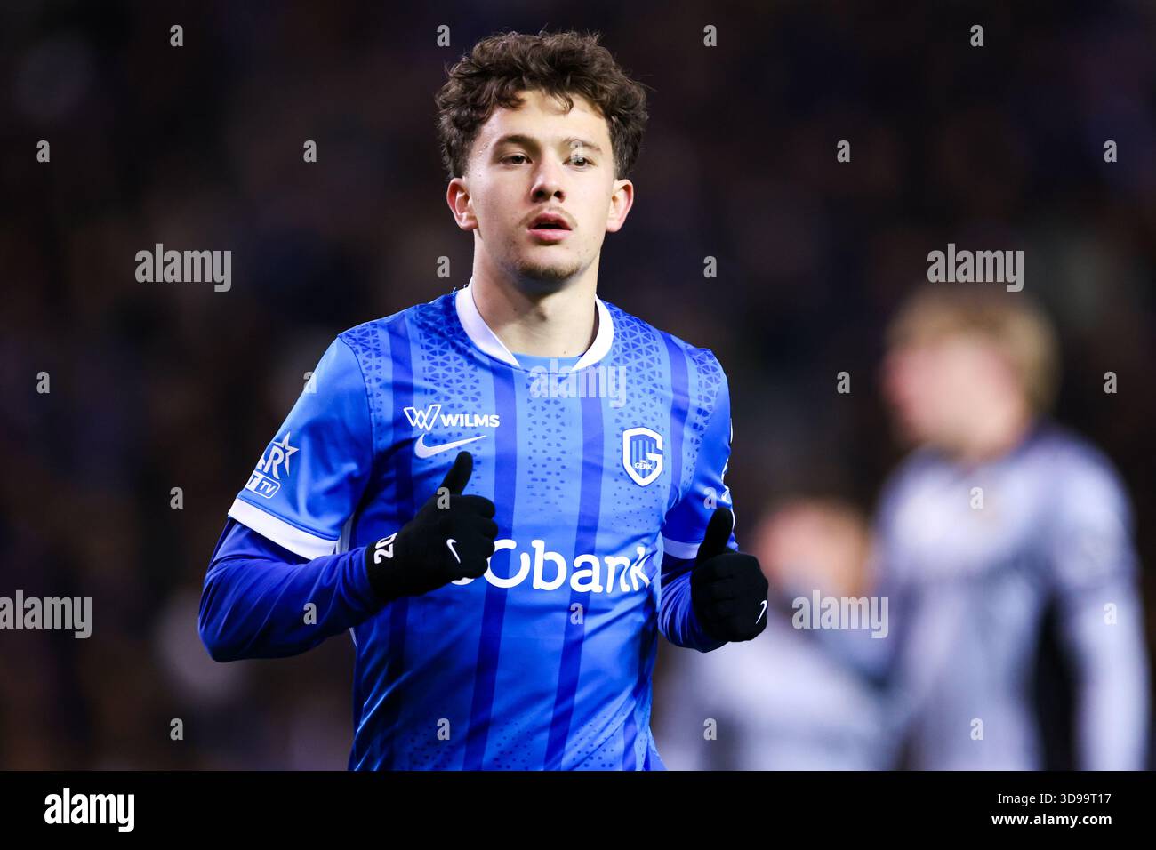 GENK, BELGIUM - DECEMBER 4: Konstantinos Karetsas of KRC Genk looks on ...