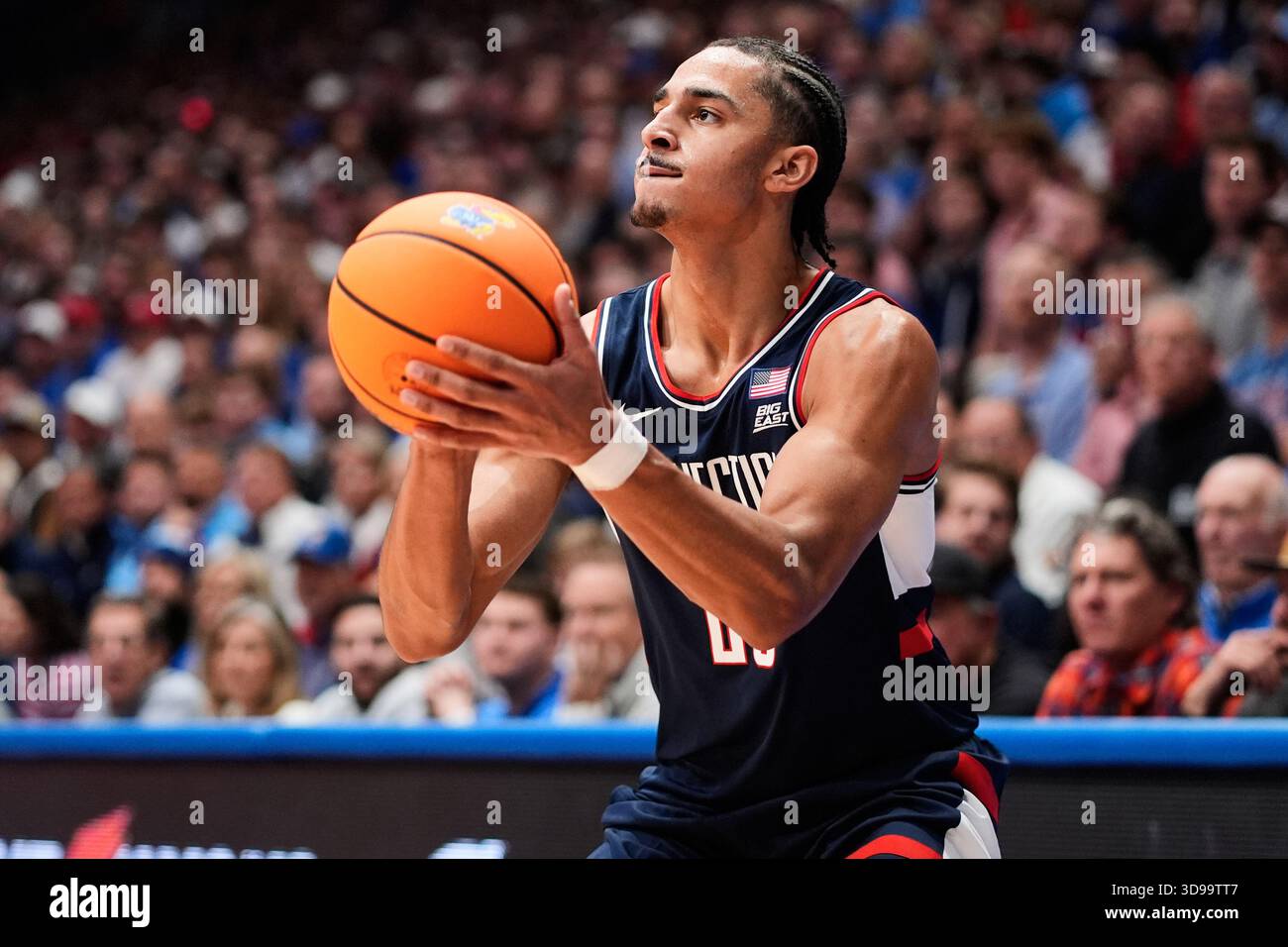 UConn forward Jayden Ross looks to shoot during the second half of an ...