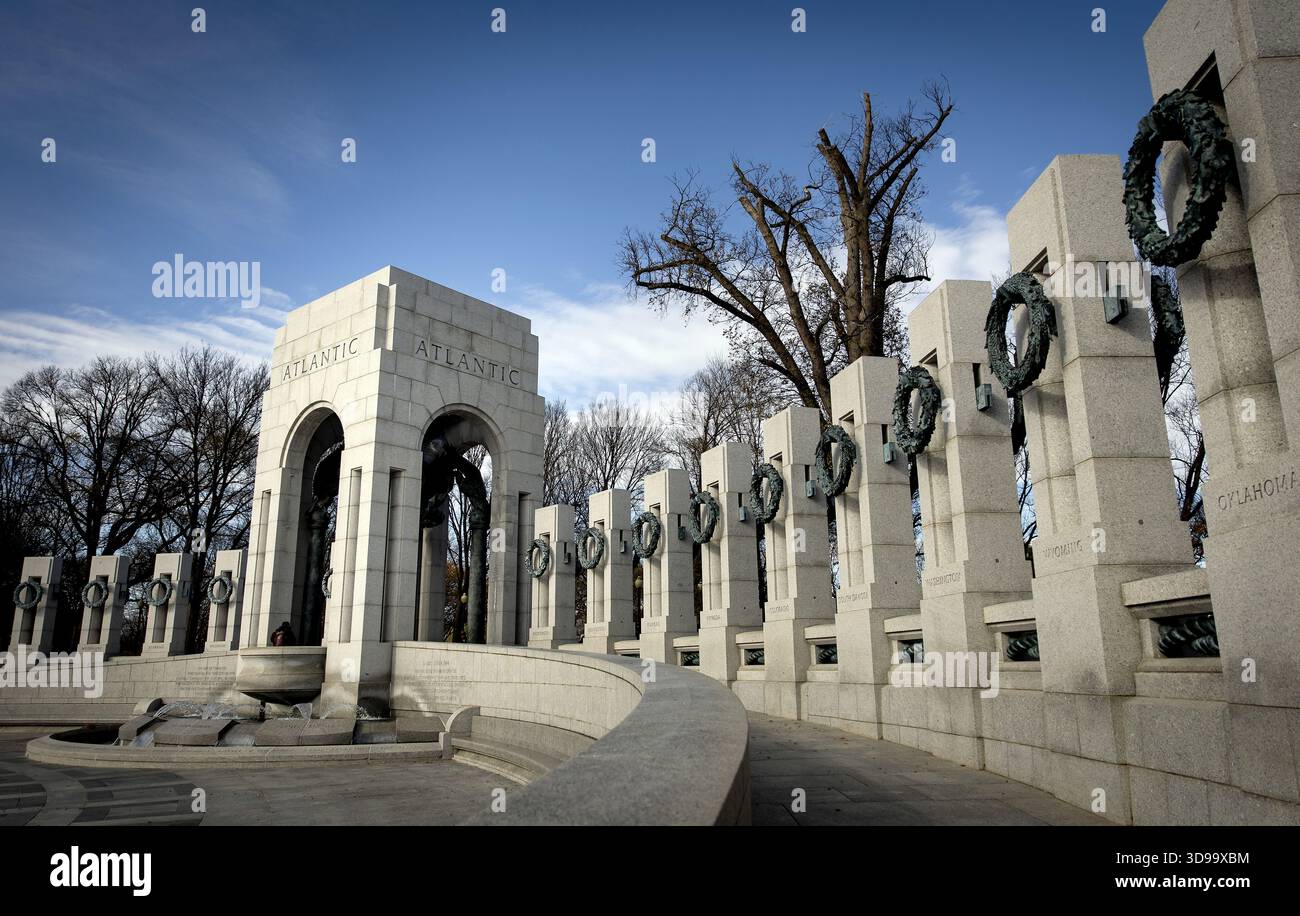 WASHINGTON – The National World War II Memorial on the day before the ...
