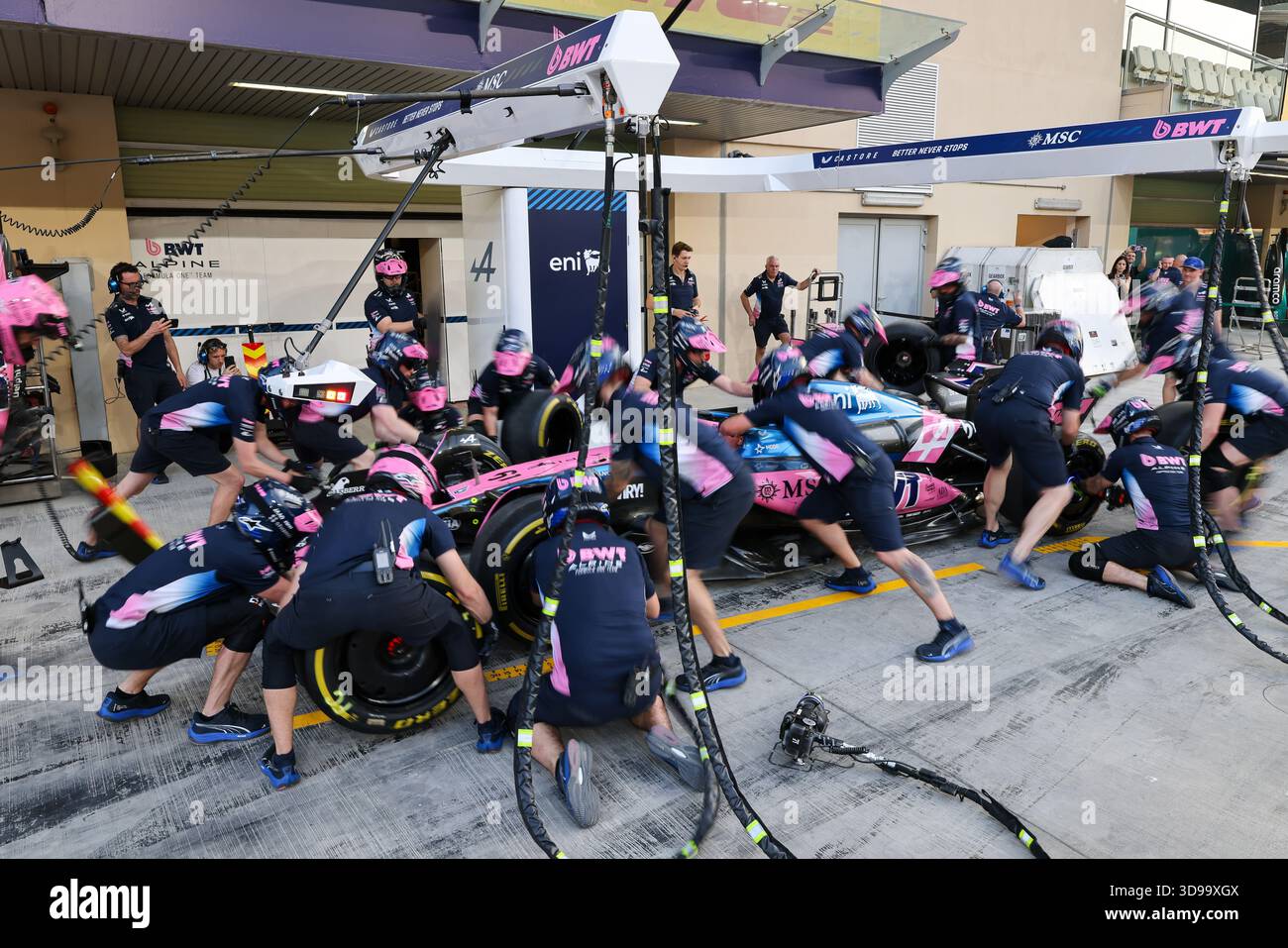 ABU DHABI, UNITED ARAB EMIRATES - DECEMBER 4: BWT Alpine F1 Team’s ...