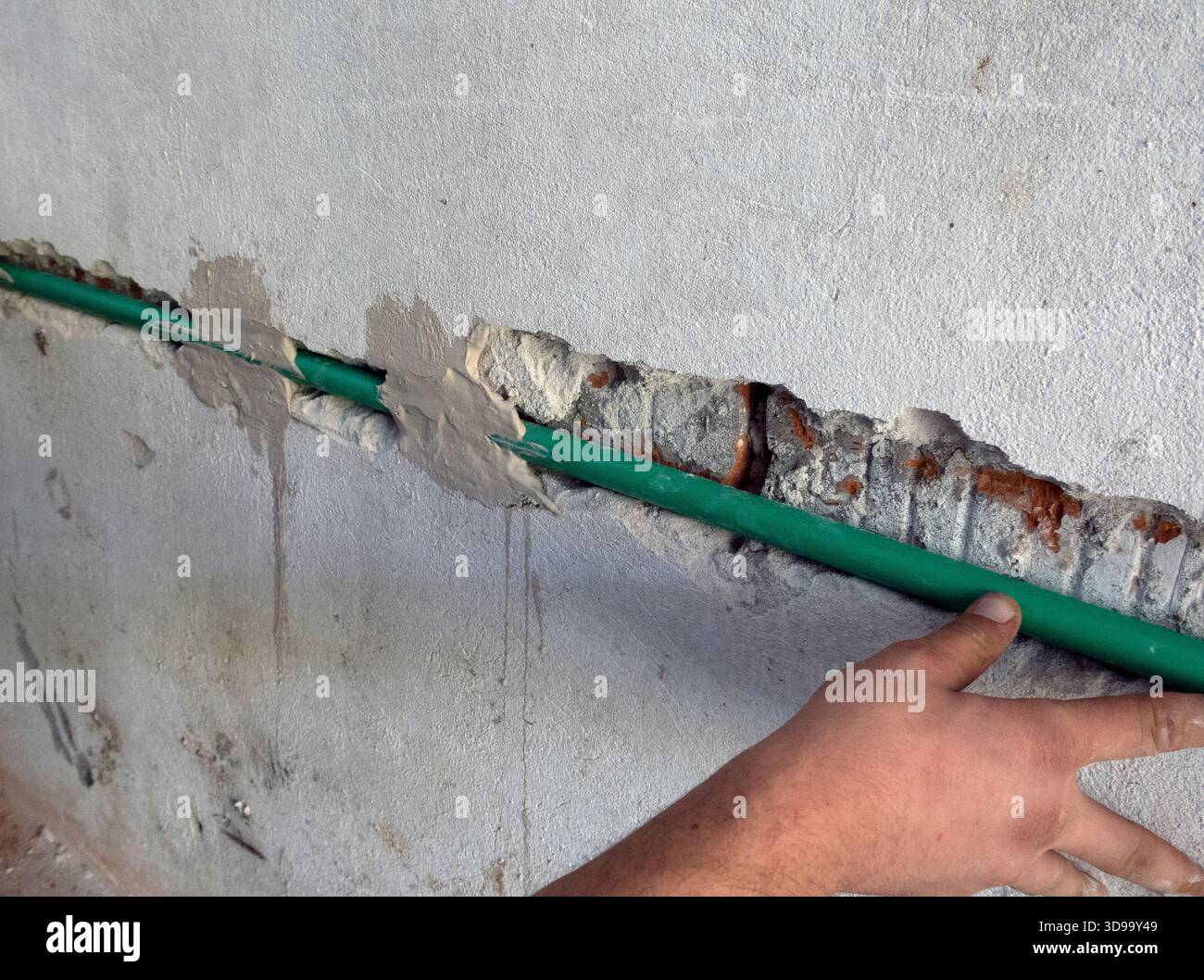 Fixing green plastic water hi-res stock photography and images - Alamy