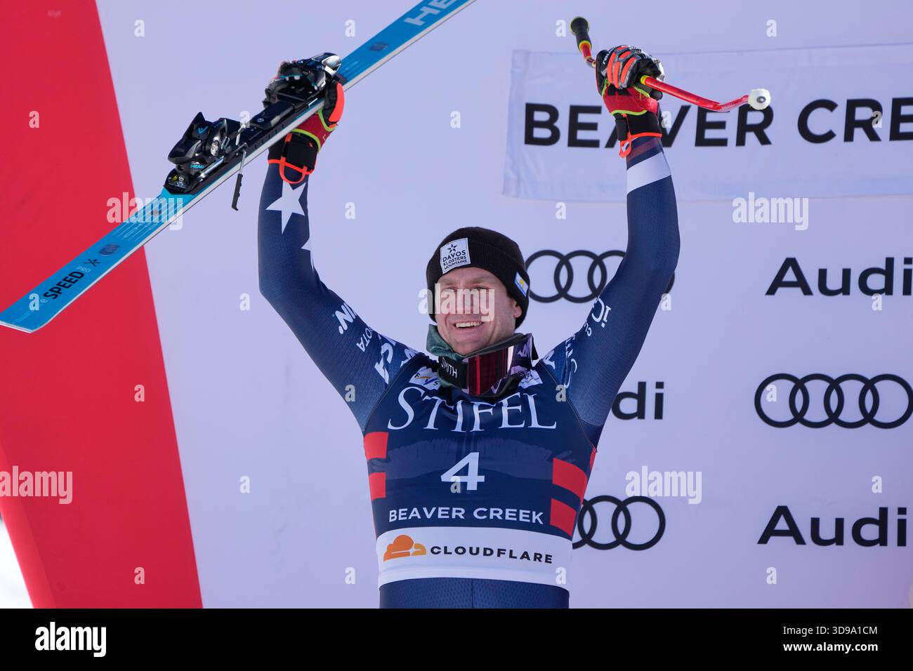 Second place finisher United States' Ryan Cochran-Siegle celebrates ...